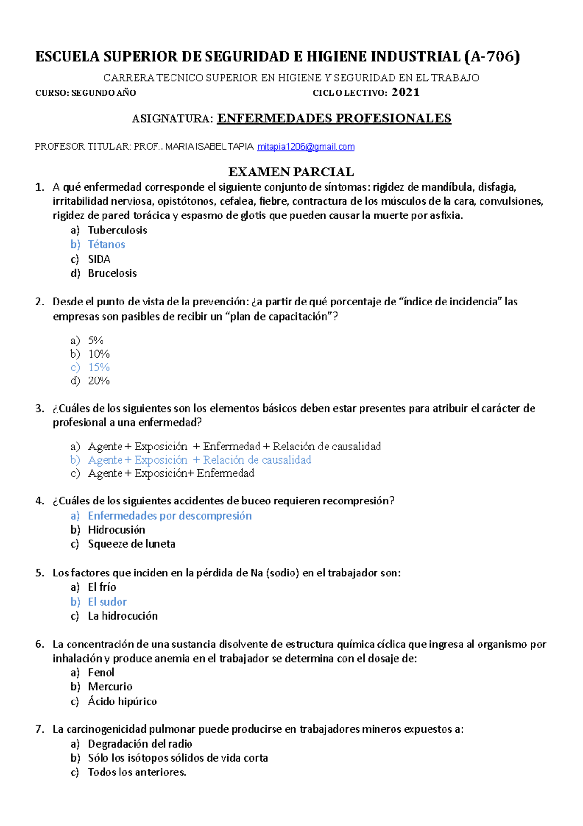 YESI P Y TP Enfermedades Profesionales 2021-02 - ESCUELA SUPERIOR DE ...