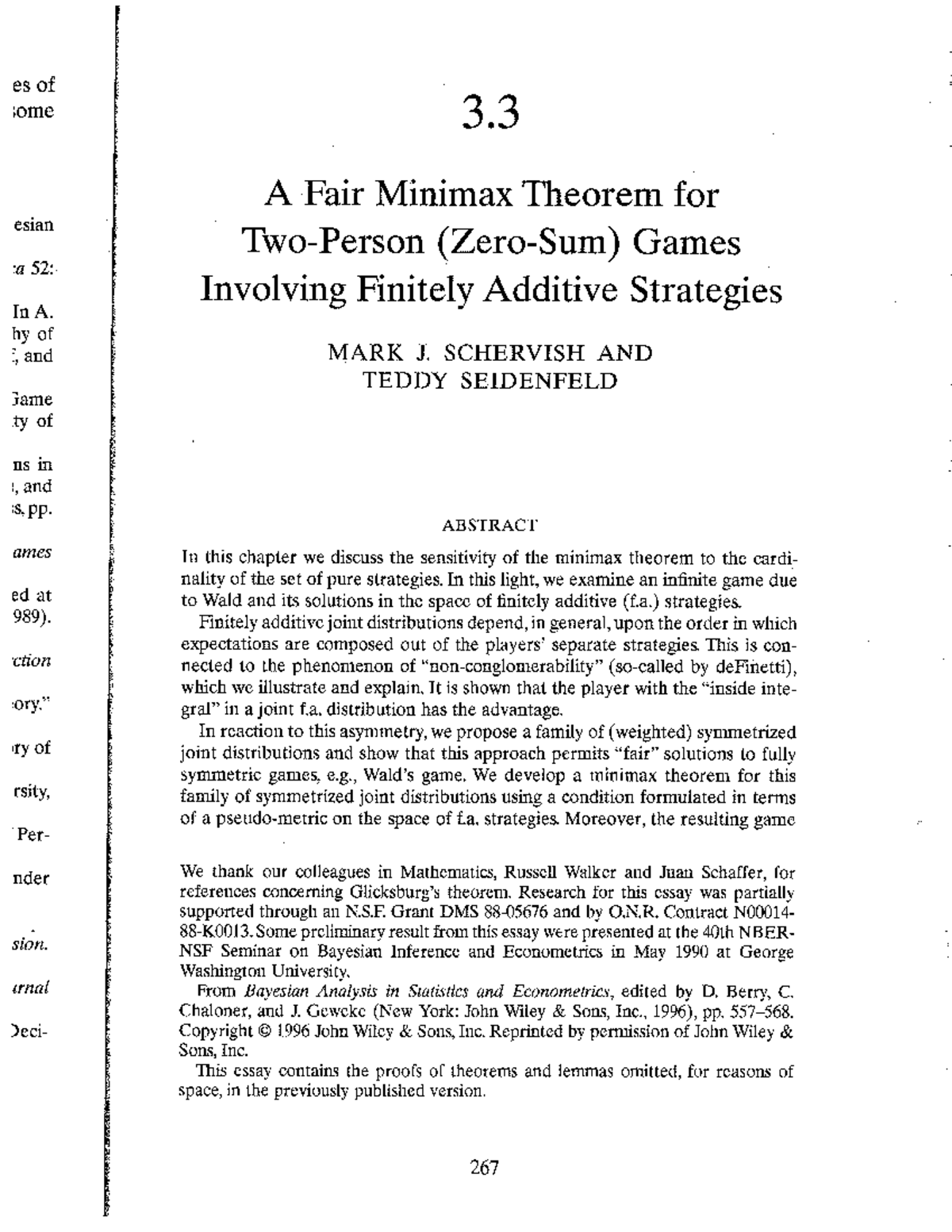 A Fair Minimax Theorem - Mathematische Behandlung der Natur- und ...