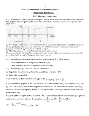 solutions quiz1 - SOLUTIONS 1 Name: MAE 105: Introduction to Mathematical Physics SID: QUIZ1 ...
