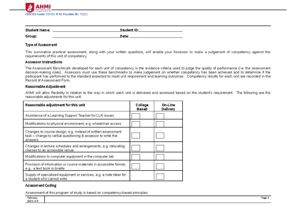 Cpccc 02013 A - Carry out Concreting to Simple Forms- Practical ...