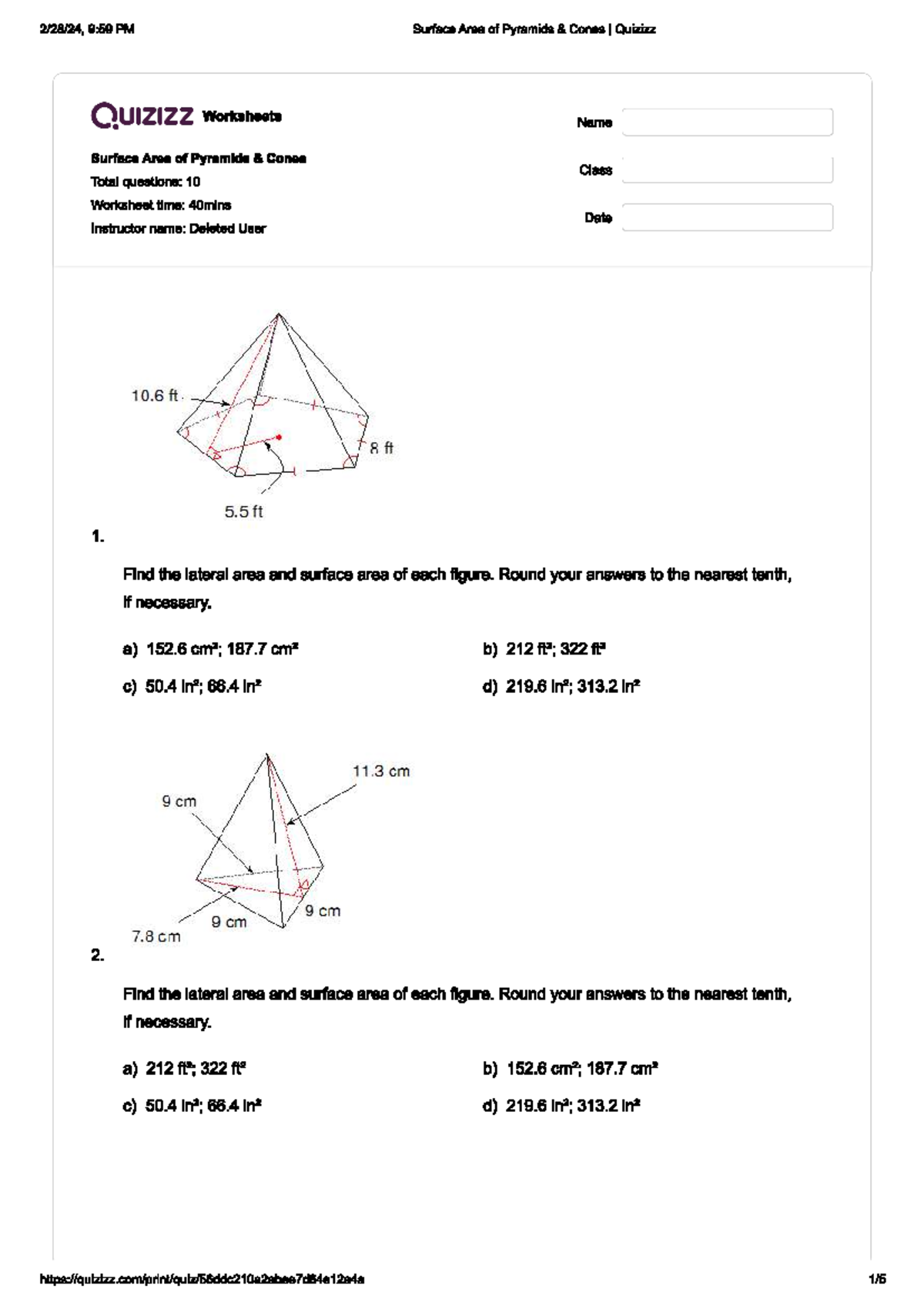 Surface area - maths - Engineering Mathematics -III - Studocu