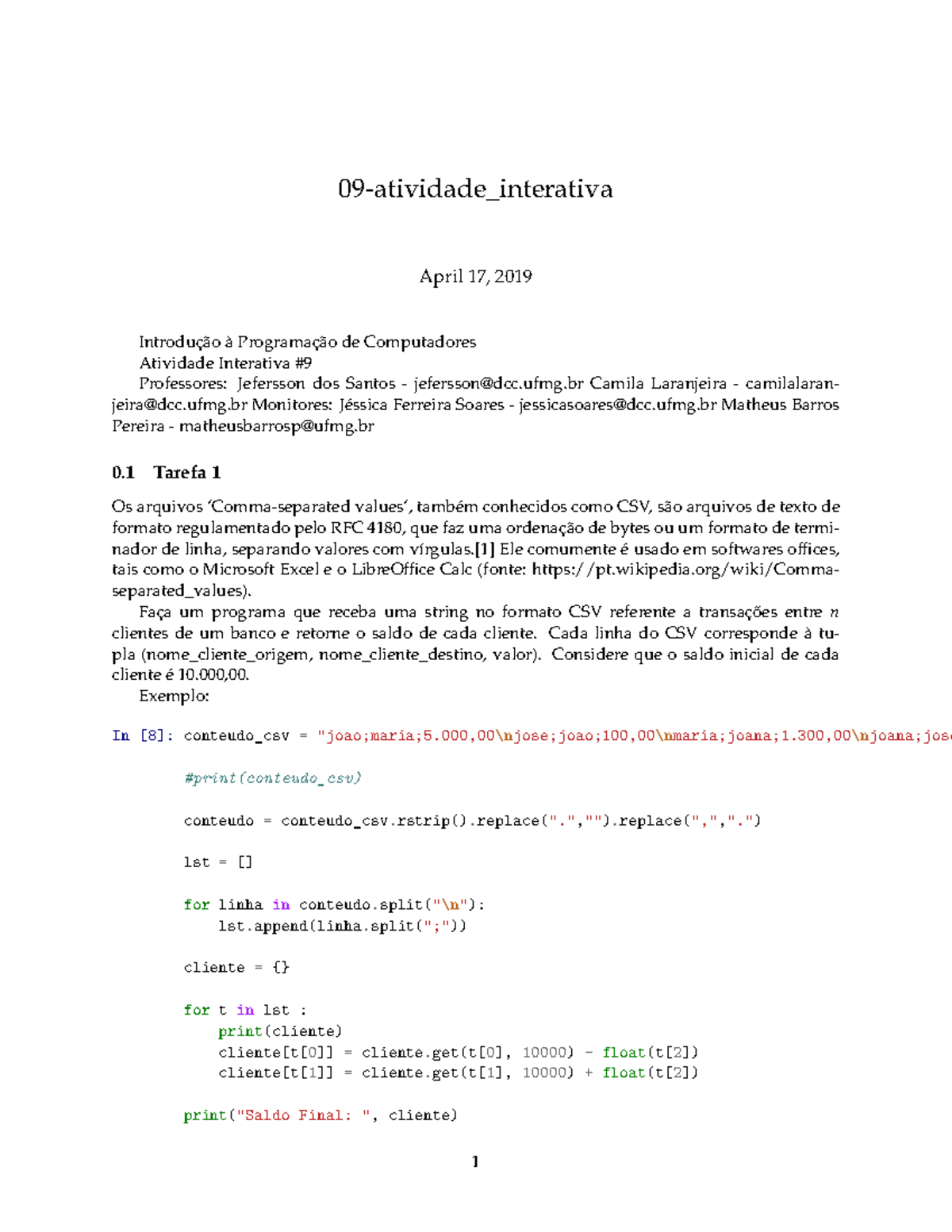 Atividade prática 9 de programação em python - 09-atividade_interativa ...