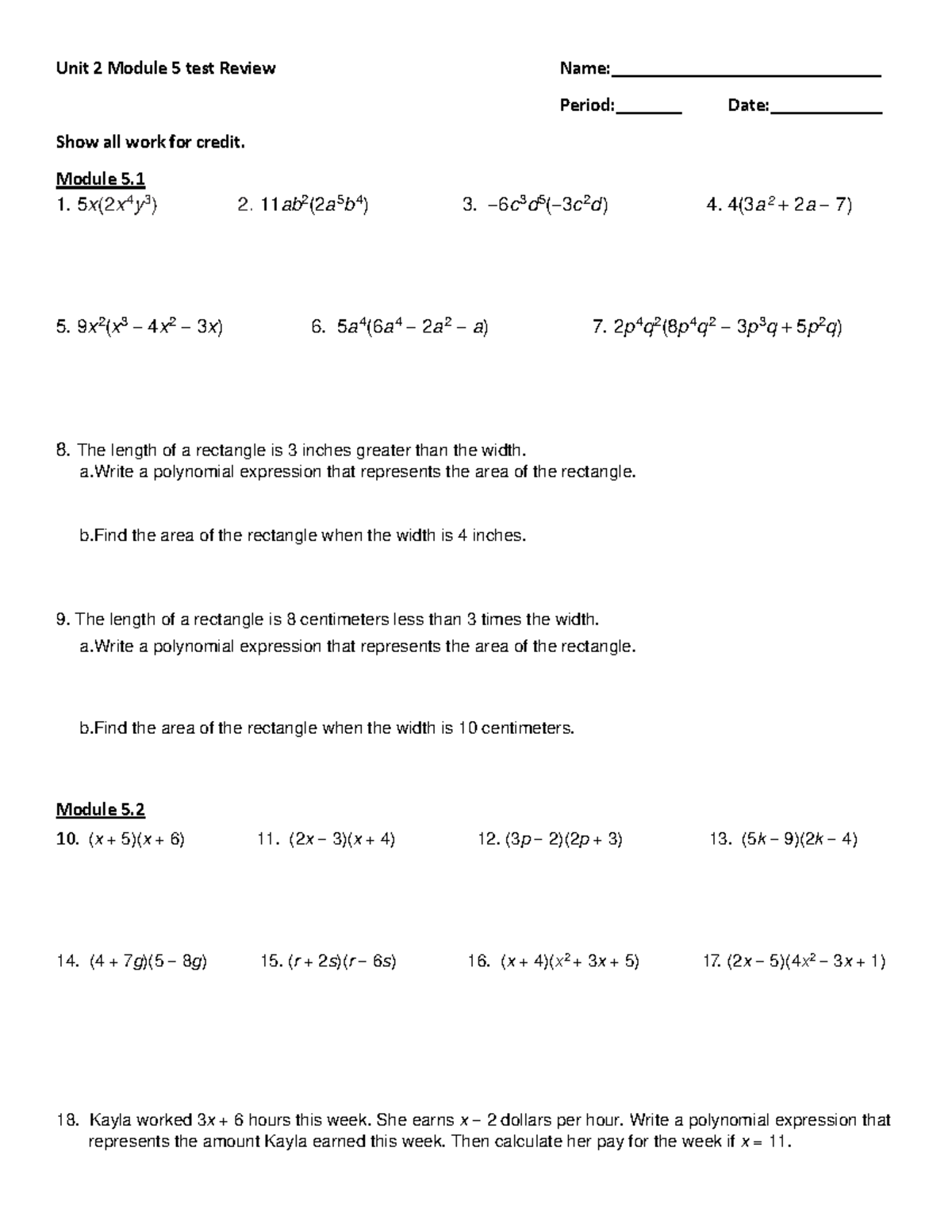 Unit 2 Module 5 prep test Review v2022 - FREN 4120 - Cal State LA - Studocu