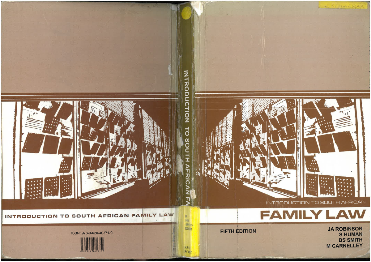 Family LAW Textbook SEM 2 CHAP 11, 12, 13, 14 - PER0000, LPF41Y0 - Studocu