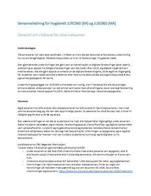 Sensorveiledning jus5960 jur1960 v2021 - Sensorveiledning for trygderett (JUR 1960 /JUS 5960 ...