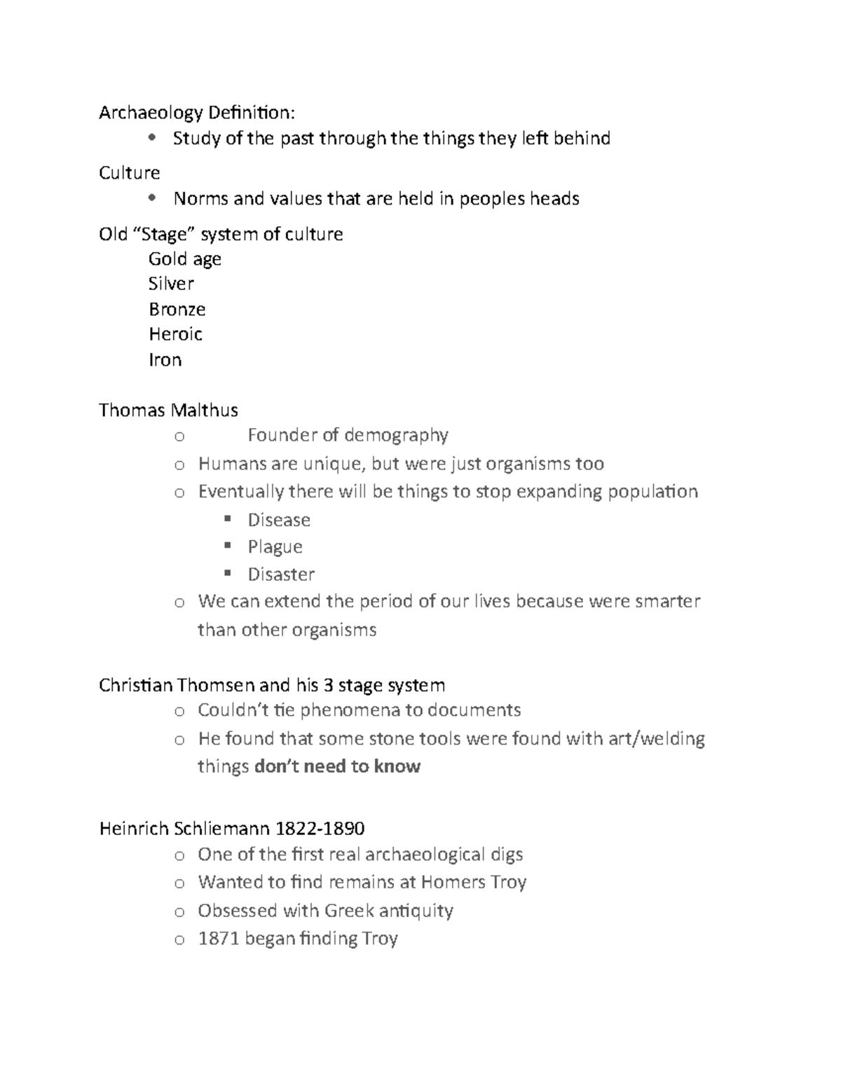 Prehistoric Archaeology Study Guide 1 - Archaeology Definition: Study ...
