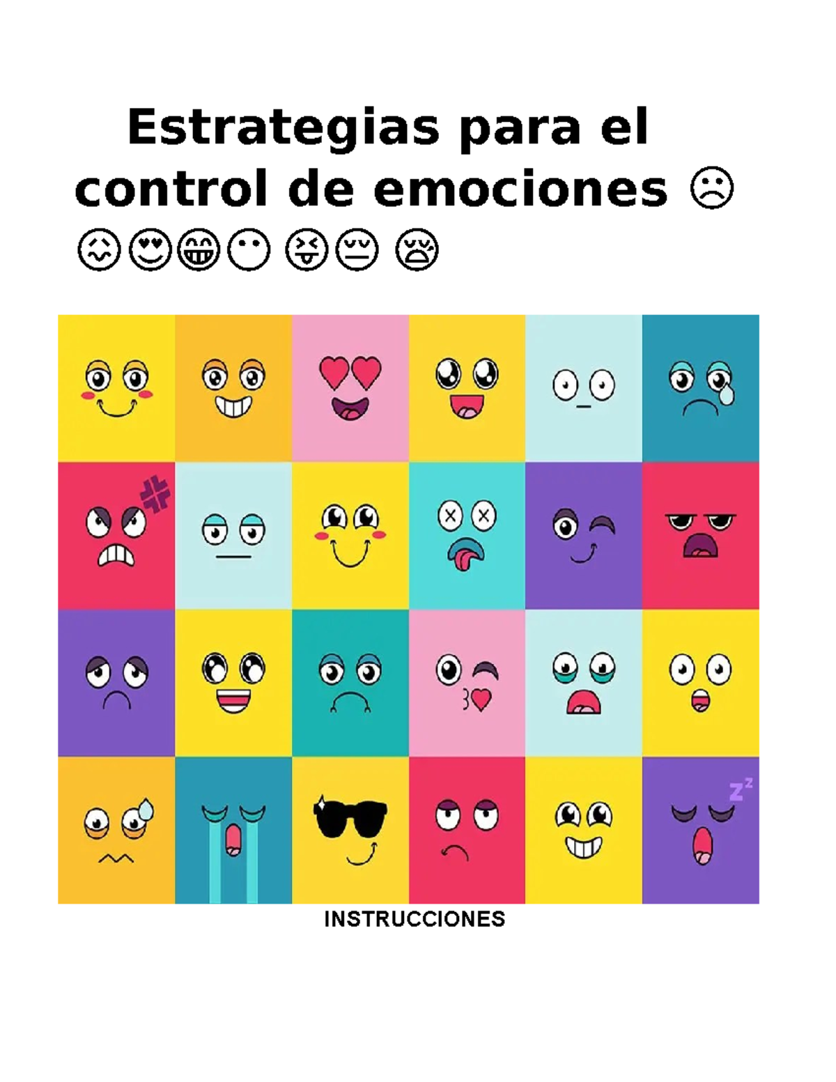Estrategias para el control de emociones - Estrategias para el control ...