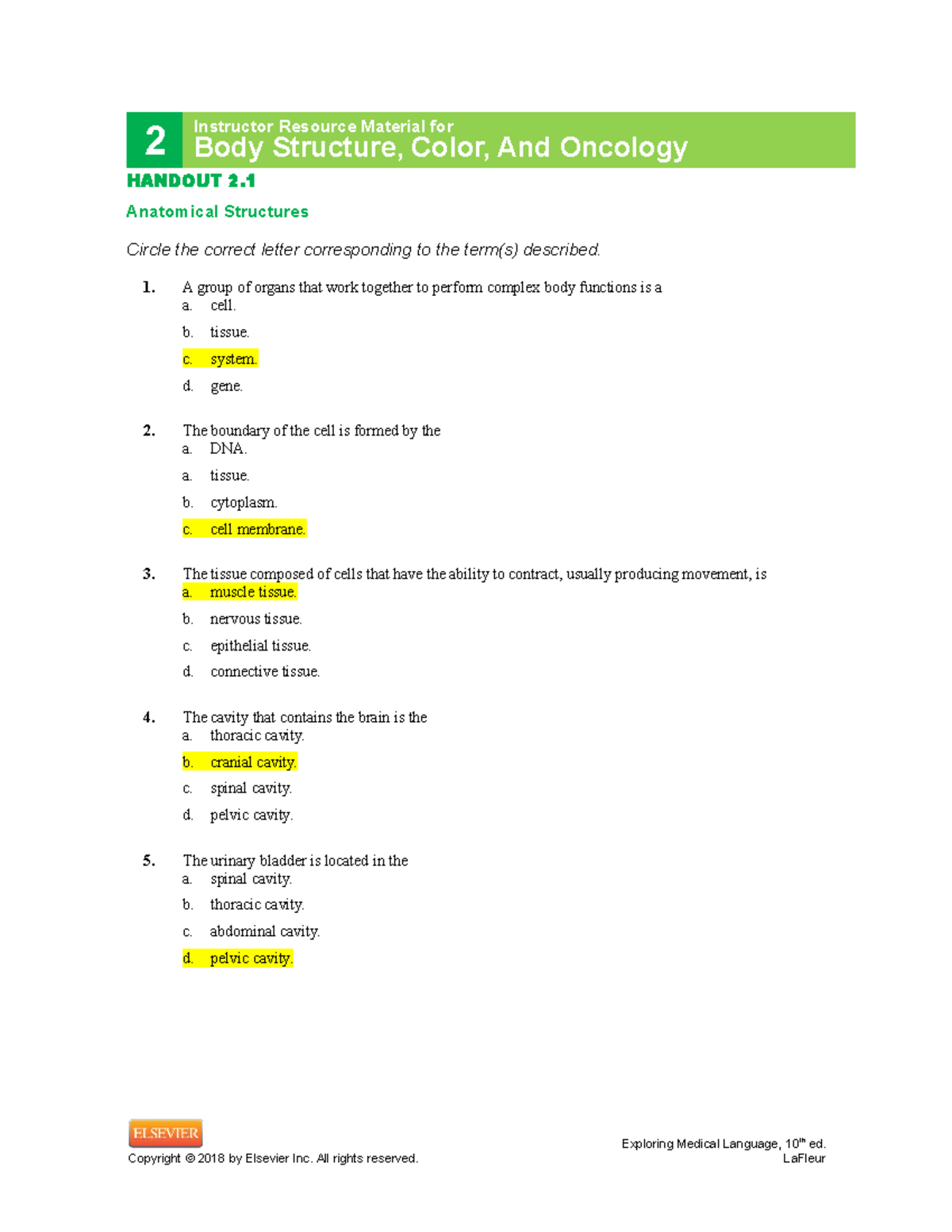 Chapter 2 work sheet high 80's 90's 10 pages - 2 Instructor Resource ...