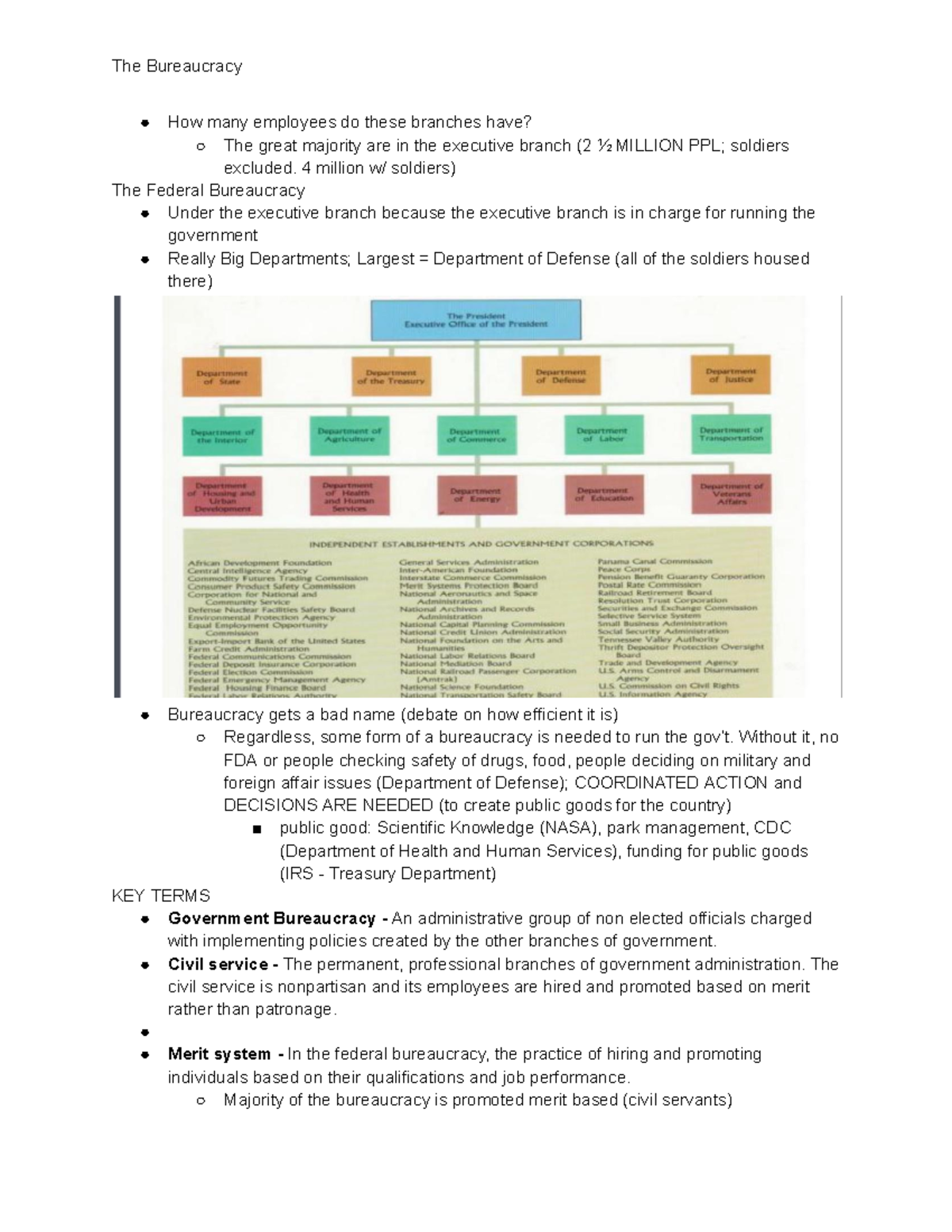 Bureacracy Lecture Notes - The Bureaucracy How many employees do these ...