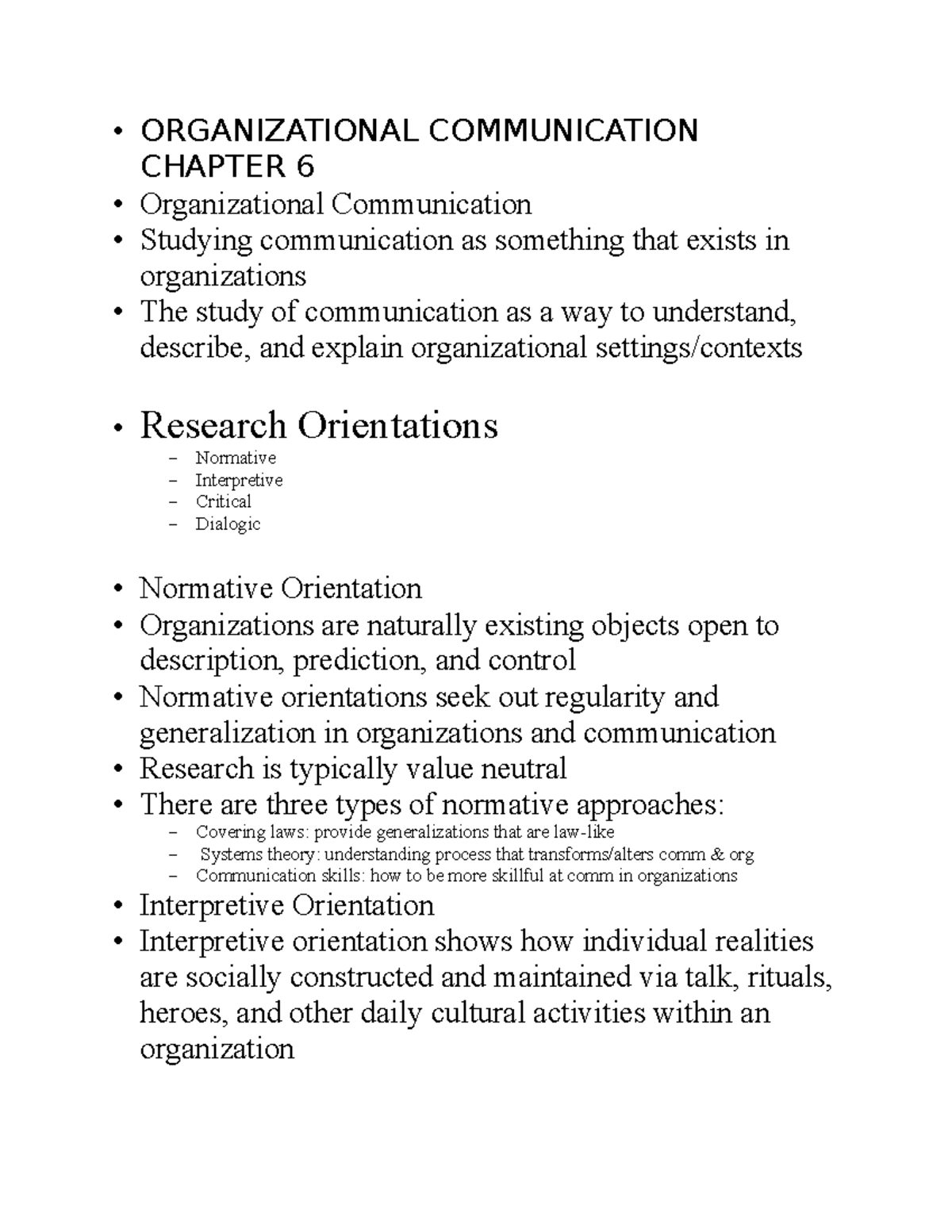 Organizational Communication Chapter 6 - ORGANIZATIONAL COMMUNICATION ...