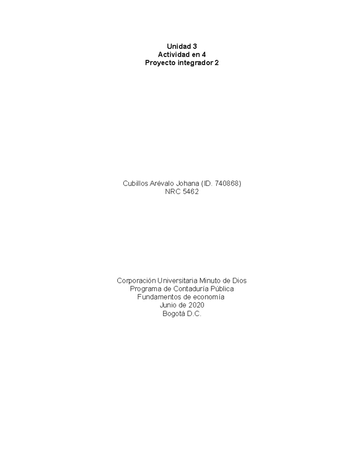 Cuadro Comparativo 1 Unidad 3 Actividad En 4 Proyecto Integrador 2