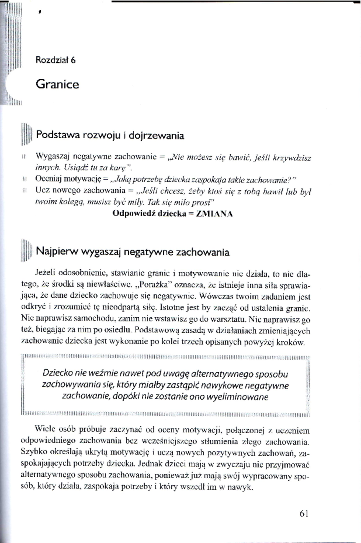 Ronald Mah, Łatwe sposoby na trudne dziecko - Rozdziat 6 Granice ...