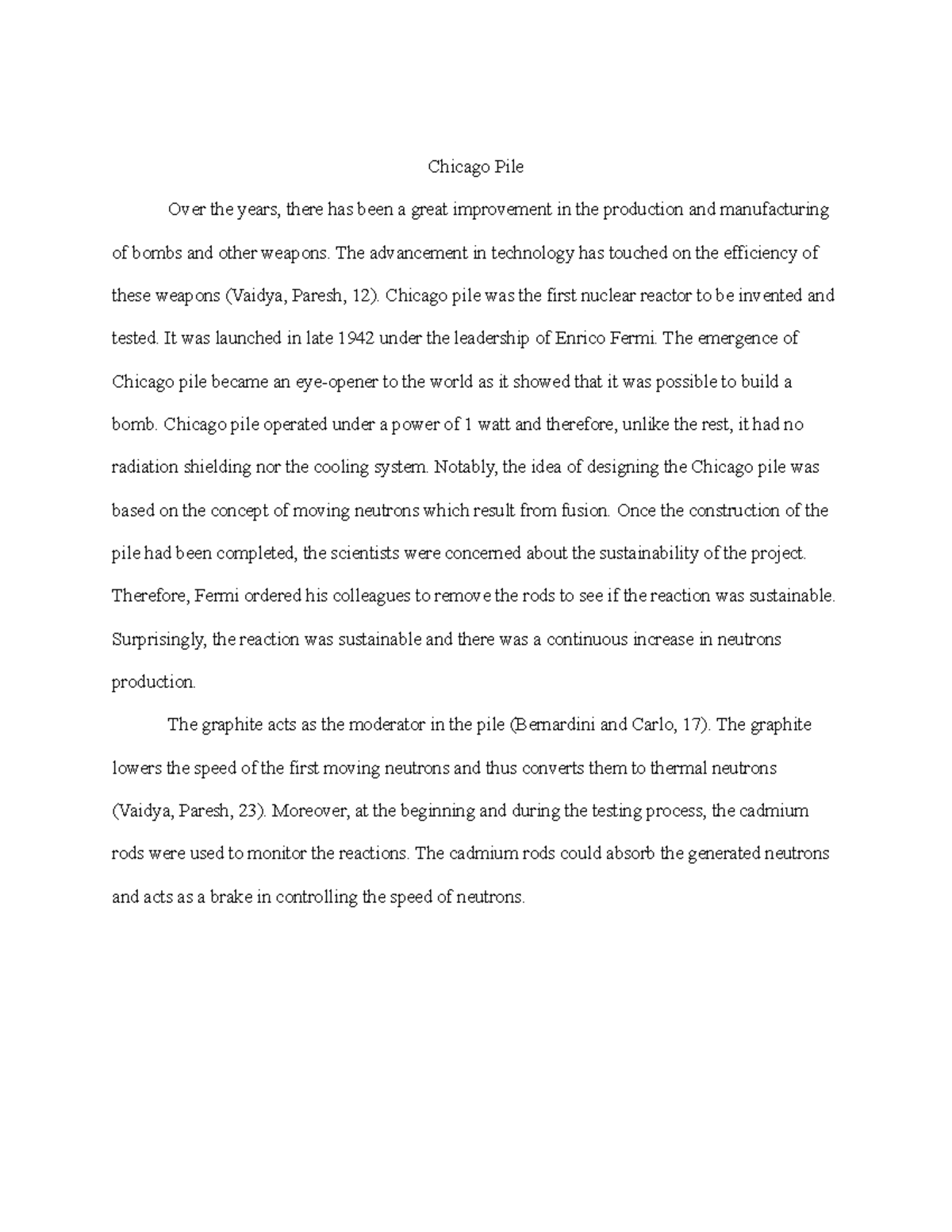 Chicago pile was the first nuclear reactor to be invented - Chicago ...