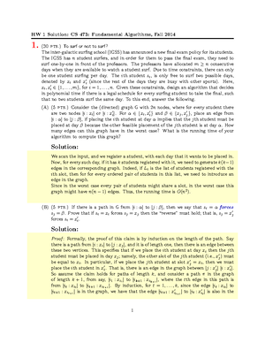 Homework 06 Algorithms Assignment Problem Solution UIUC - ECE 526 ...