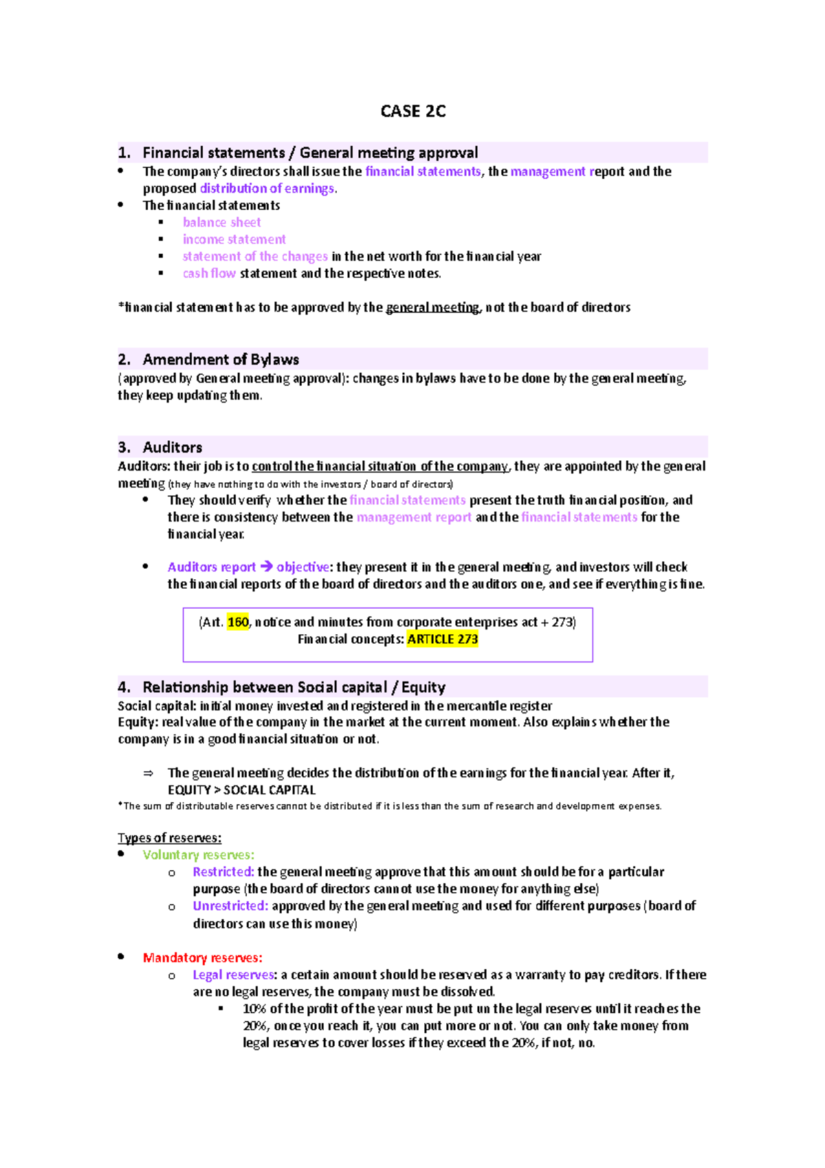 Case 2C of business law UB empresa int. 1st semestre (year 1) - CASE 2C ...
