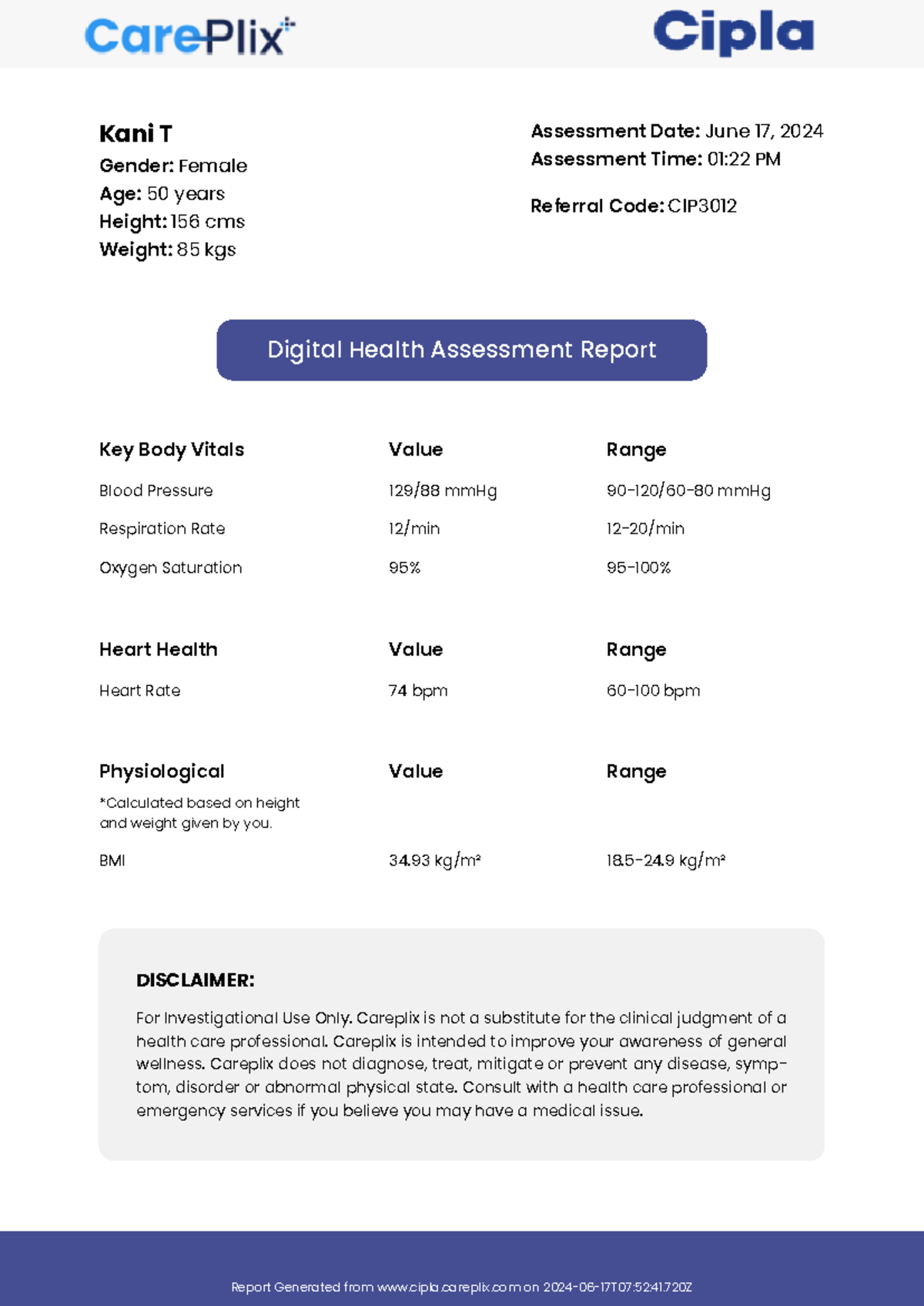 Care Plix-Scan Result-Report-2024-06-17T07 52 39 - Kani T Gender ...