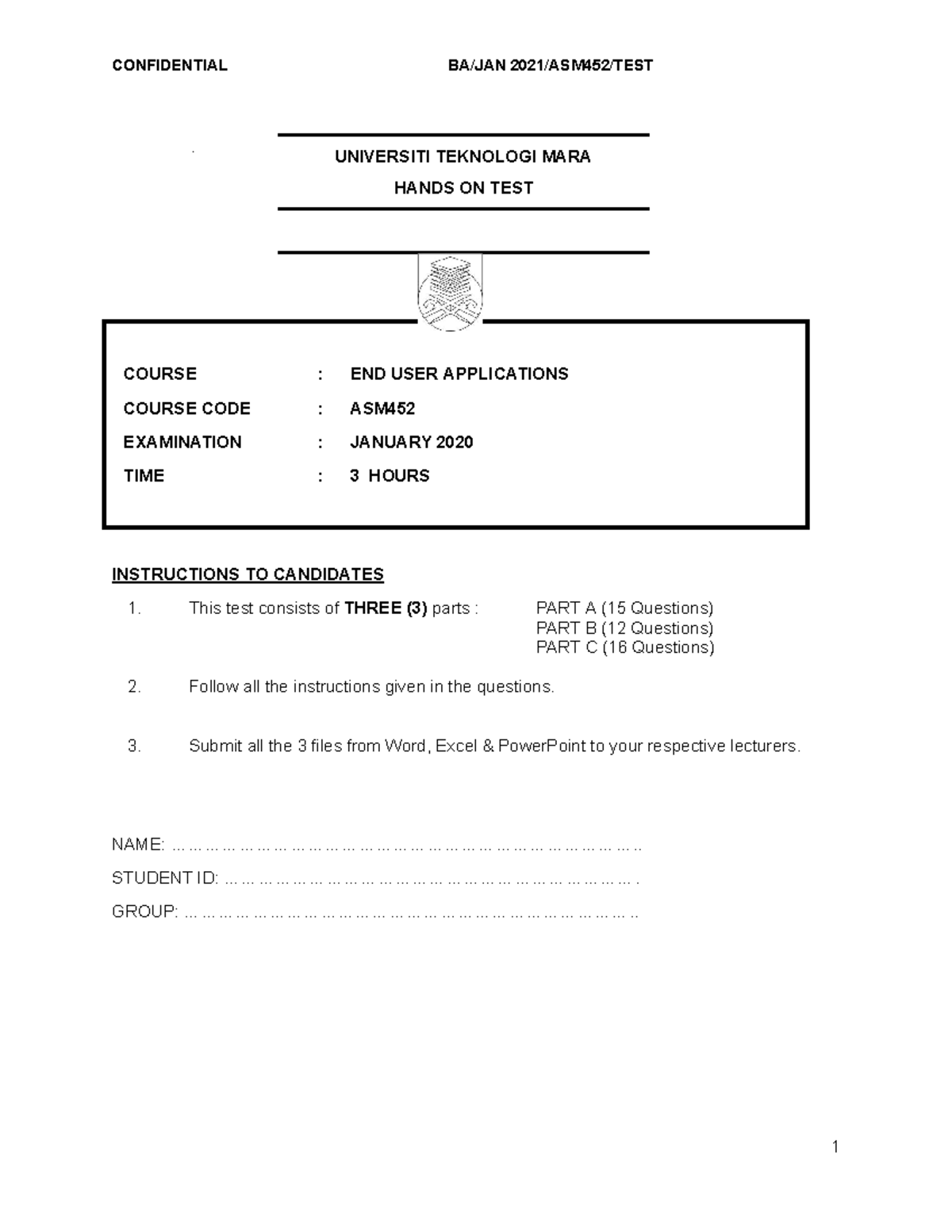 SET 3 Answer Trial Jan 2023 - Google Docs - . UNIVERSITI TEKNOLOGI MARA ...