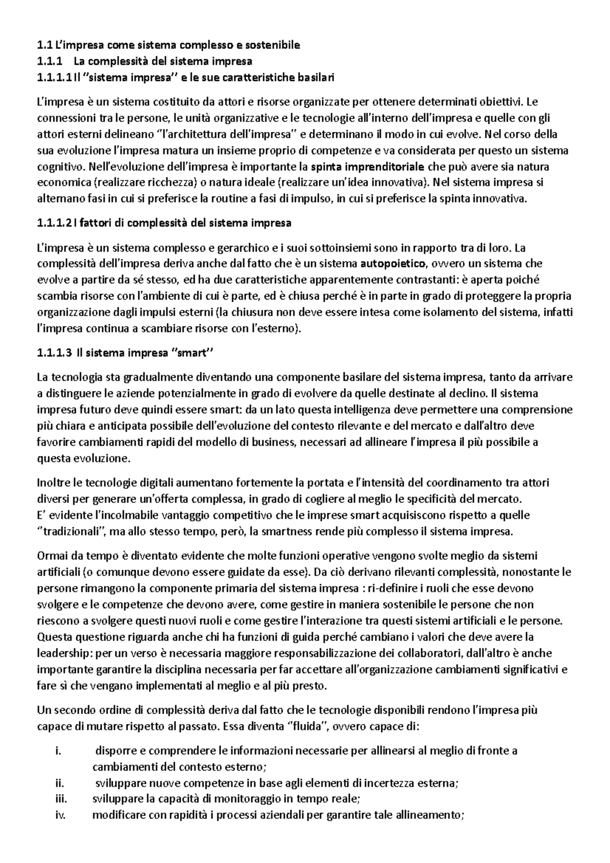 EGI cap 1 - economia e gestione sostenibile delle imprese - 1 L’impresa ...