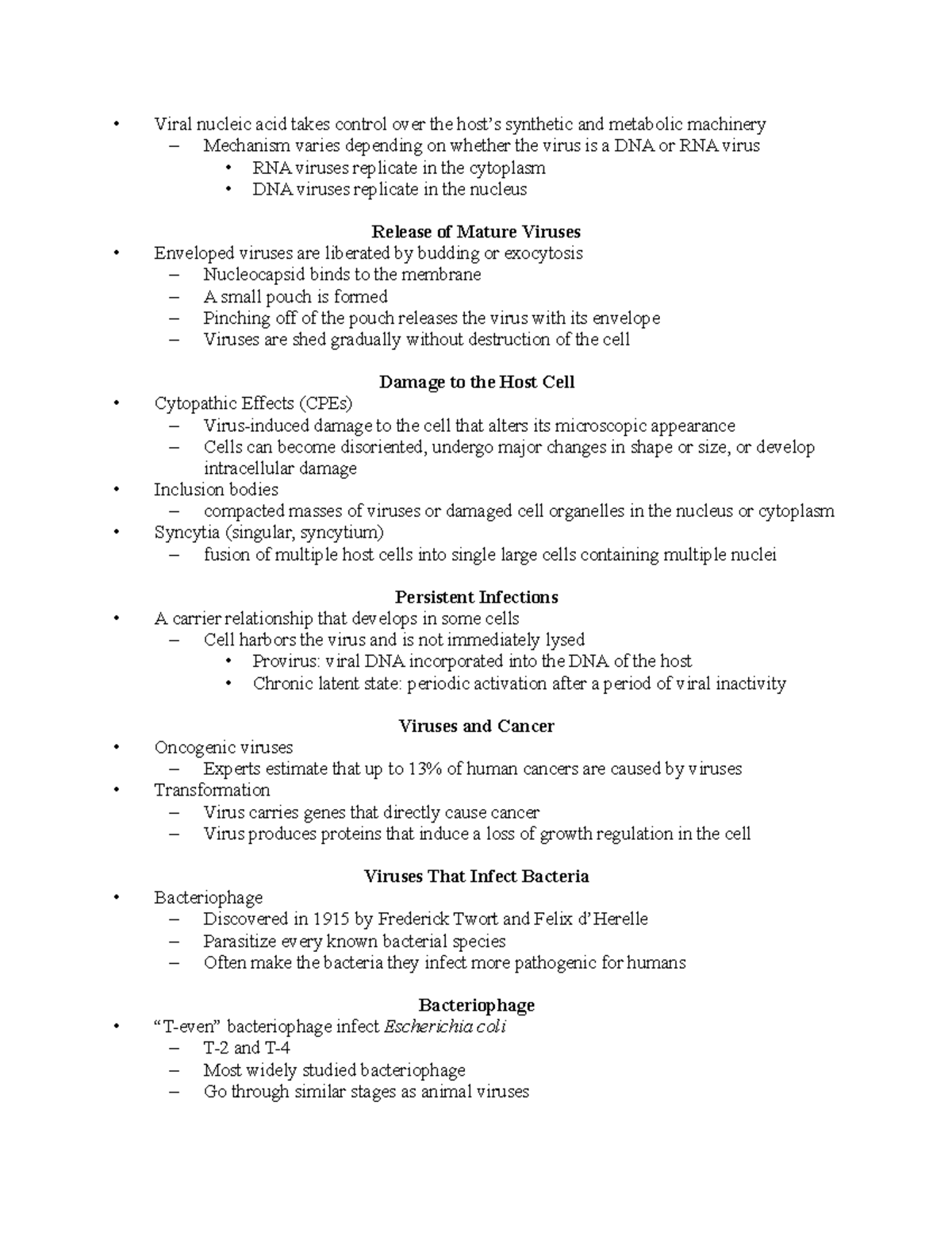 8 Viruses 4 - Biology - Viral nucleic acid takes control over the host ...