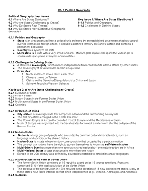 Geo 102 ch. 6 religions notes - Ch. 6 Religions Notes Religions: Key ...