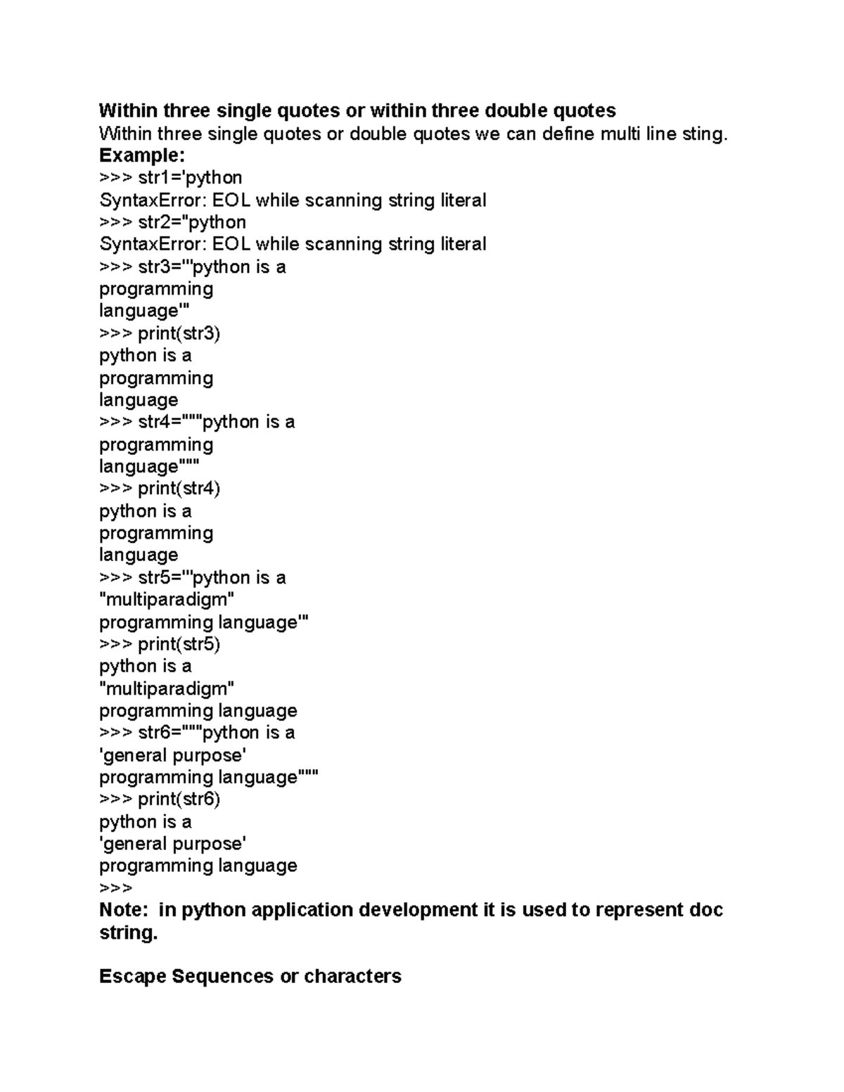1 6 21 Python Codes With Practical Details Within Three Single Quotes Or Within Three Double 