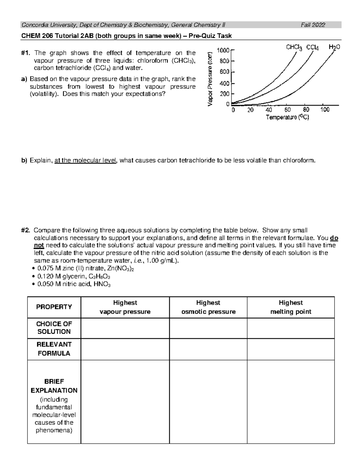 Pre Quiz 2 - PreQuiz 2 (Fall 22) - Concordia University, Dept of ...