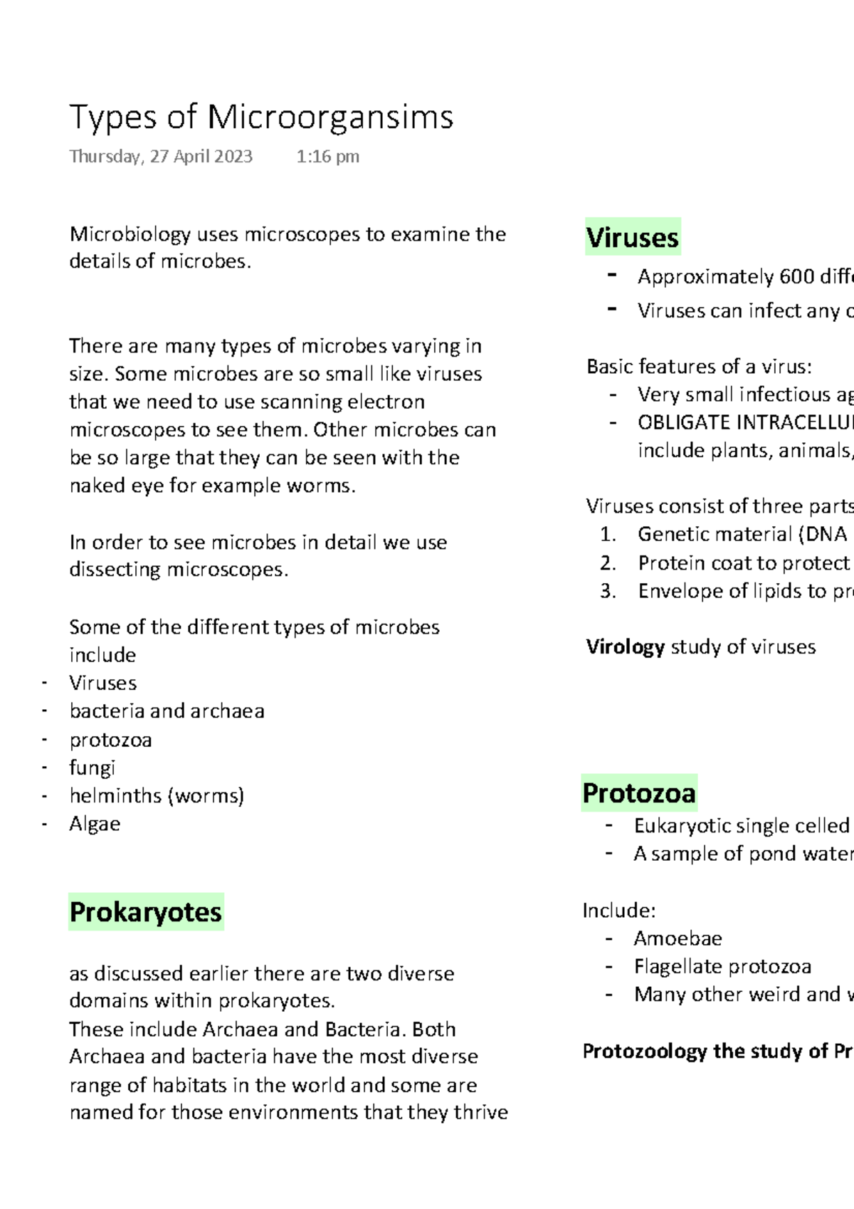 Types of Microorgansims - Microbiology uses microscopes to examine the ...
