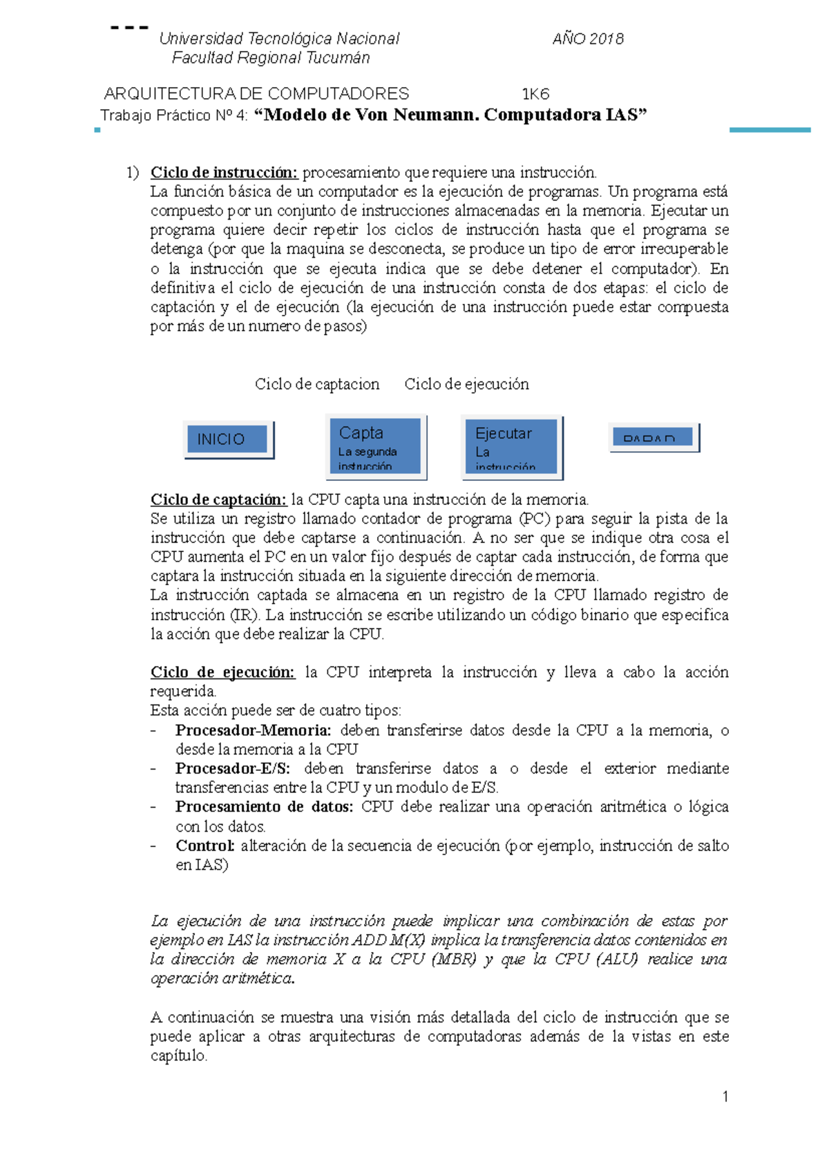 TP N-4 Arcom - Facultad Regional Tucumán ARQUITECTURA DE COMPUTADORES ...
