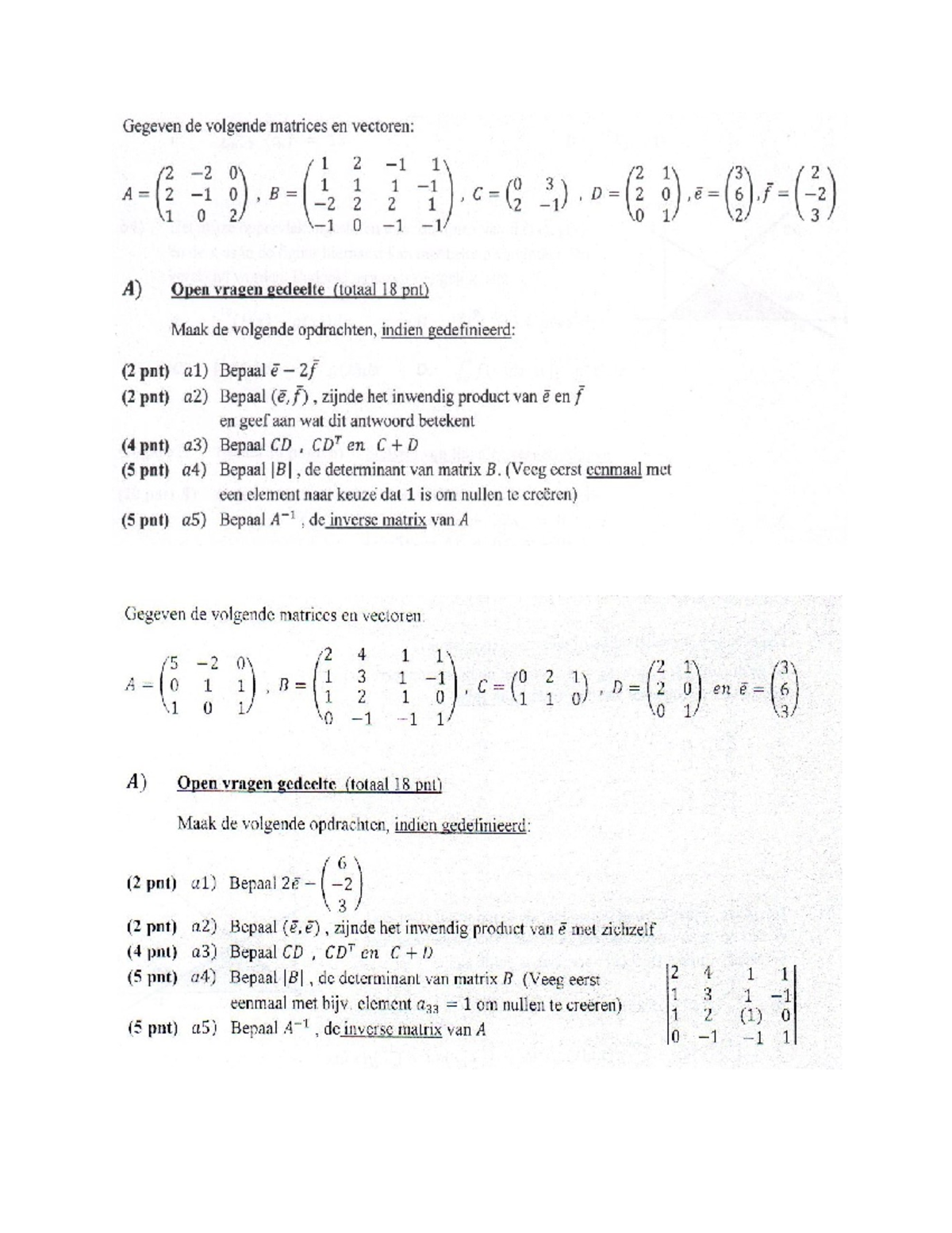 Wiskunde 2 Vectoren - oefenen - Wiskunde 2 - Studocu
