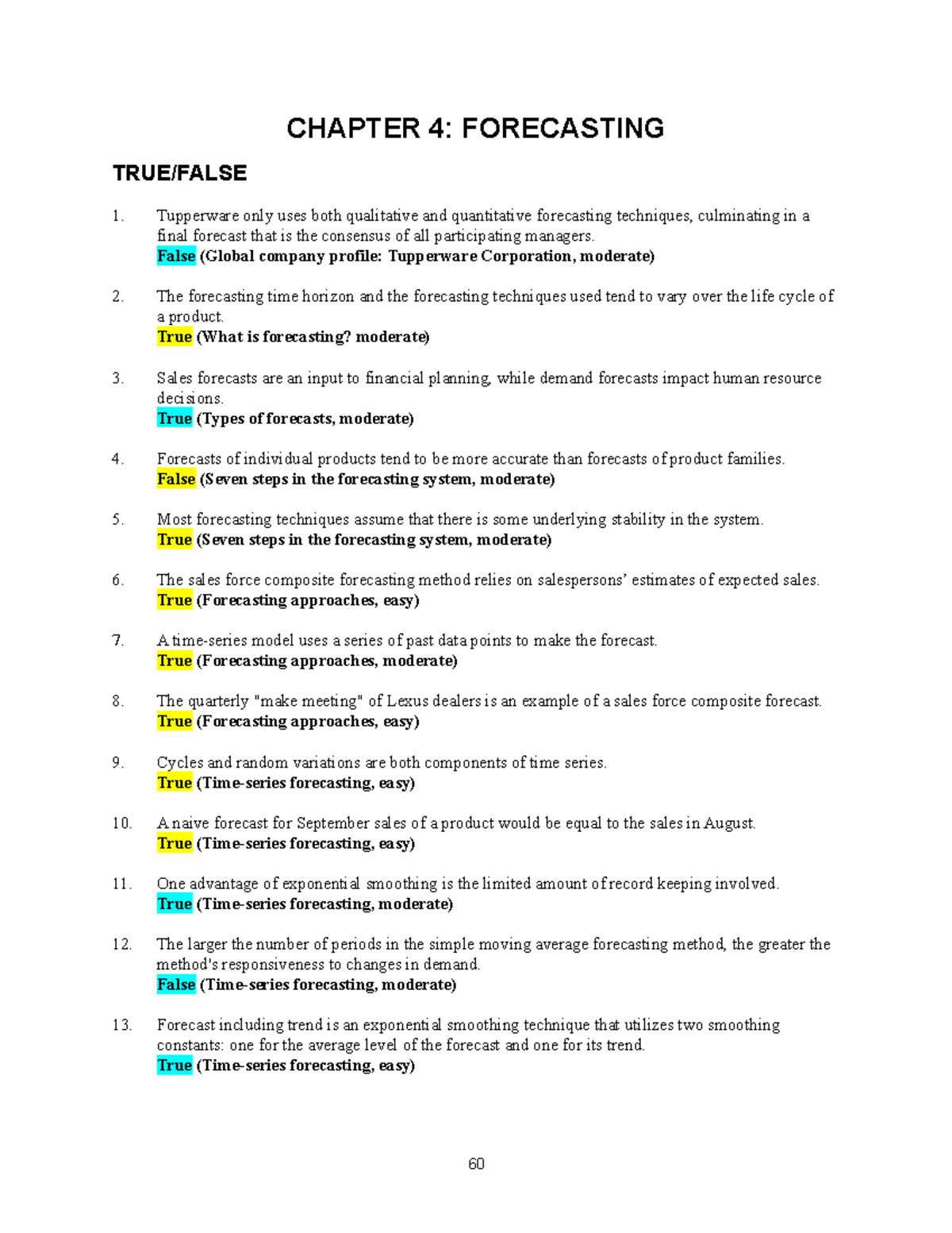 Hr8 ch04 tif final - Practice questions with answers Chapter 4 - SCM 186 - Studocu
