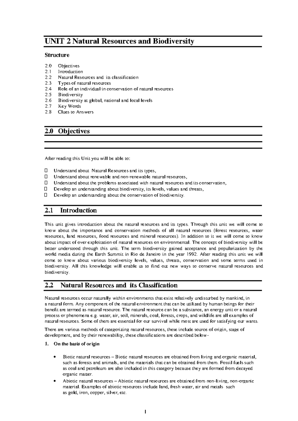 Unit 2-converted-1 - Environment science notes - UNIT 2 Natural ...