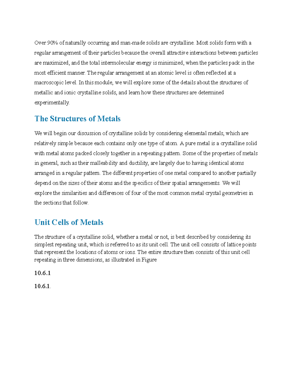 Chem 101 Lecture 47 Lattice Structures - Over 90% of naturally ...