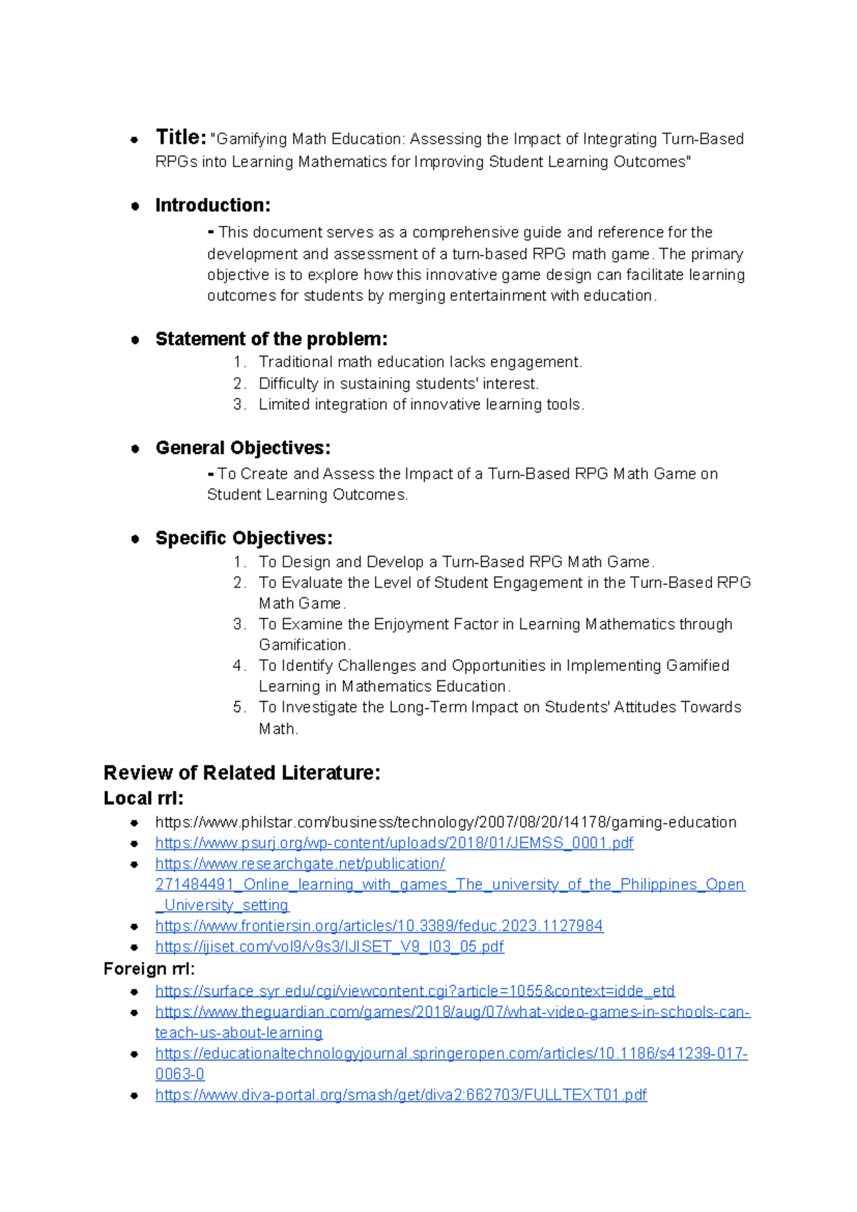 Ehhhhhhhhhh - non - Title: "Gamifying Math Education: Assessing the ...