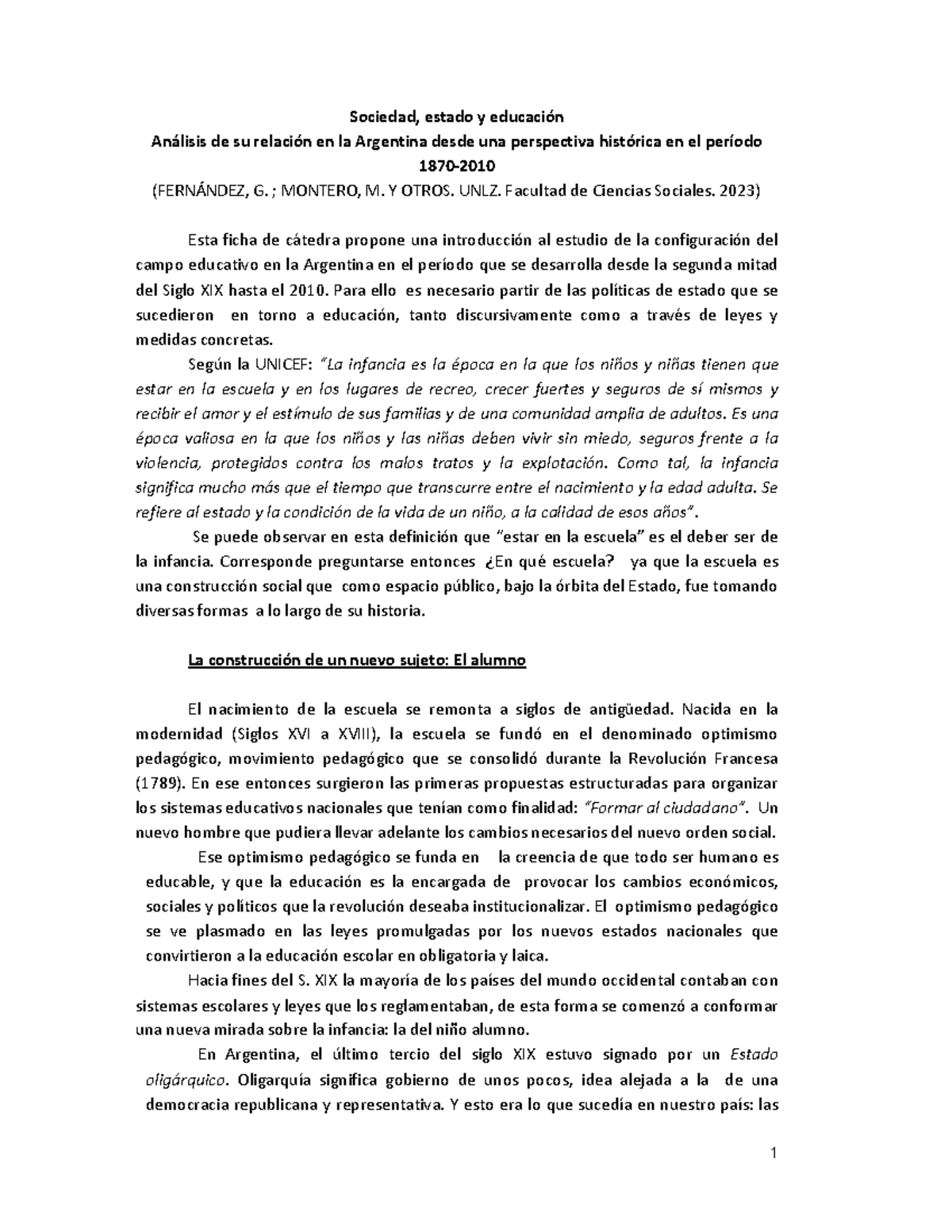 FERN-NDEZ G.- Montero M.-Sociedad- Estado y Educaci-n - Sociedad, estado y educación Análisis de ...