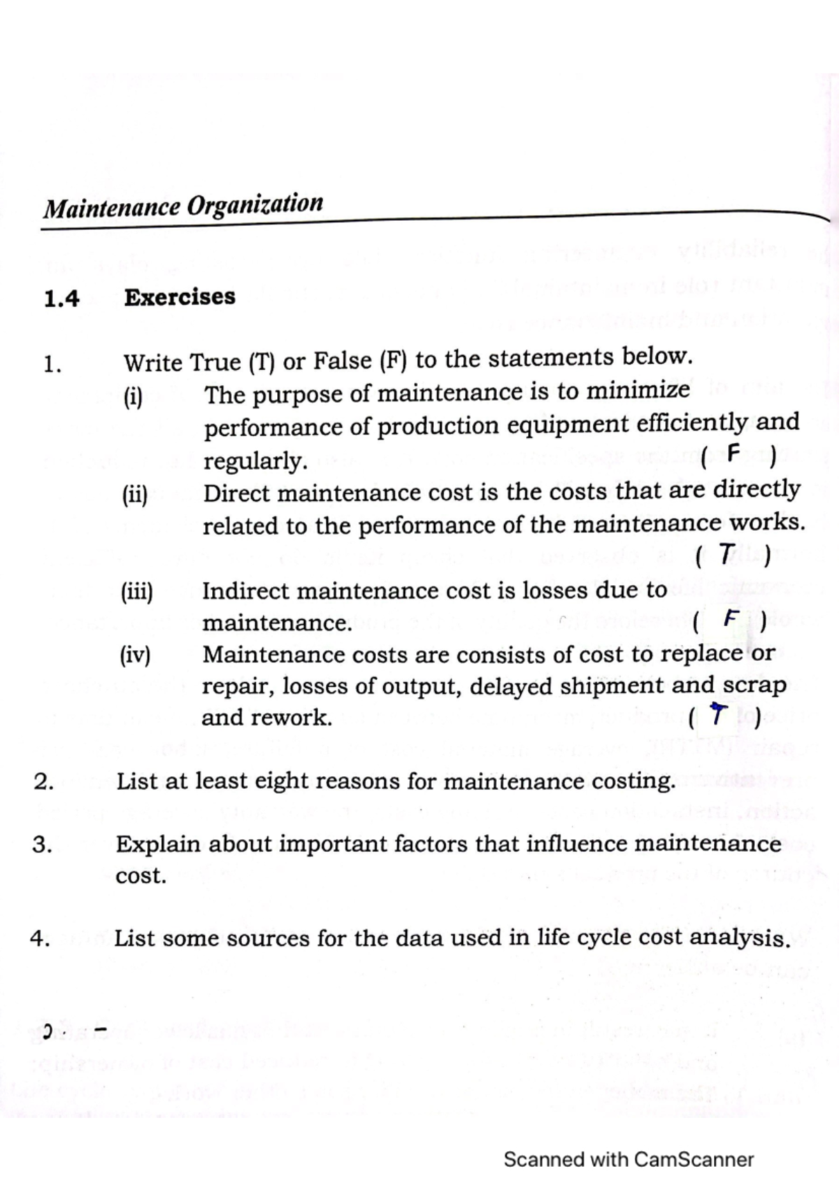 Quiz 1 maintenance - Fluid Mechanics - Studocu