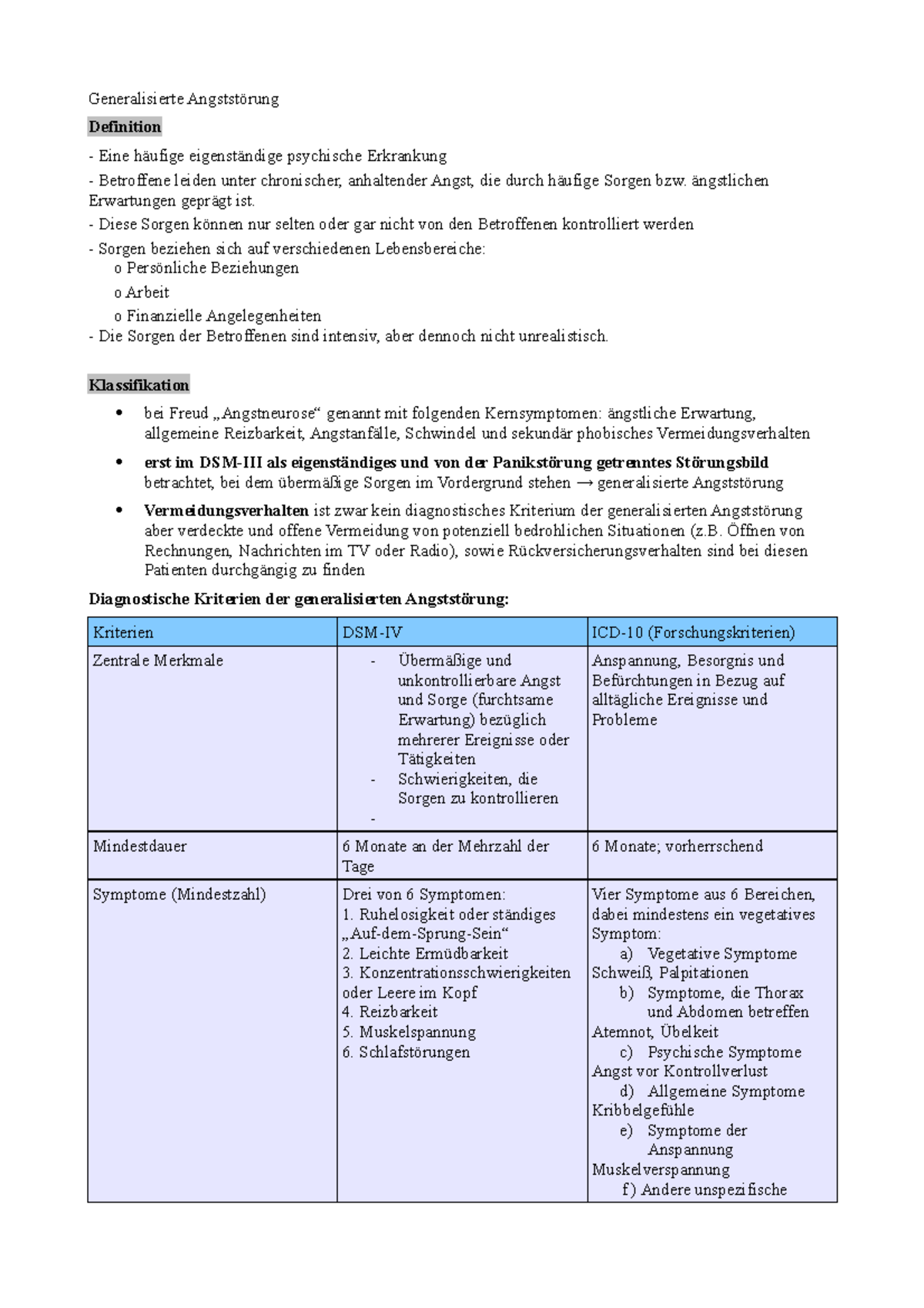 Generalisierte Angststörung - Generalisierte Angststörung Definition ...