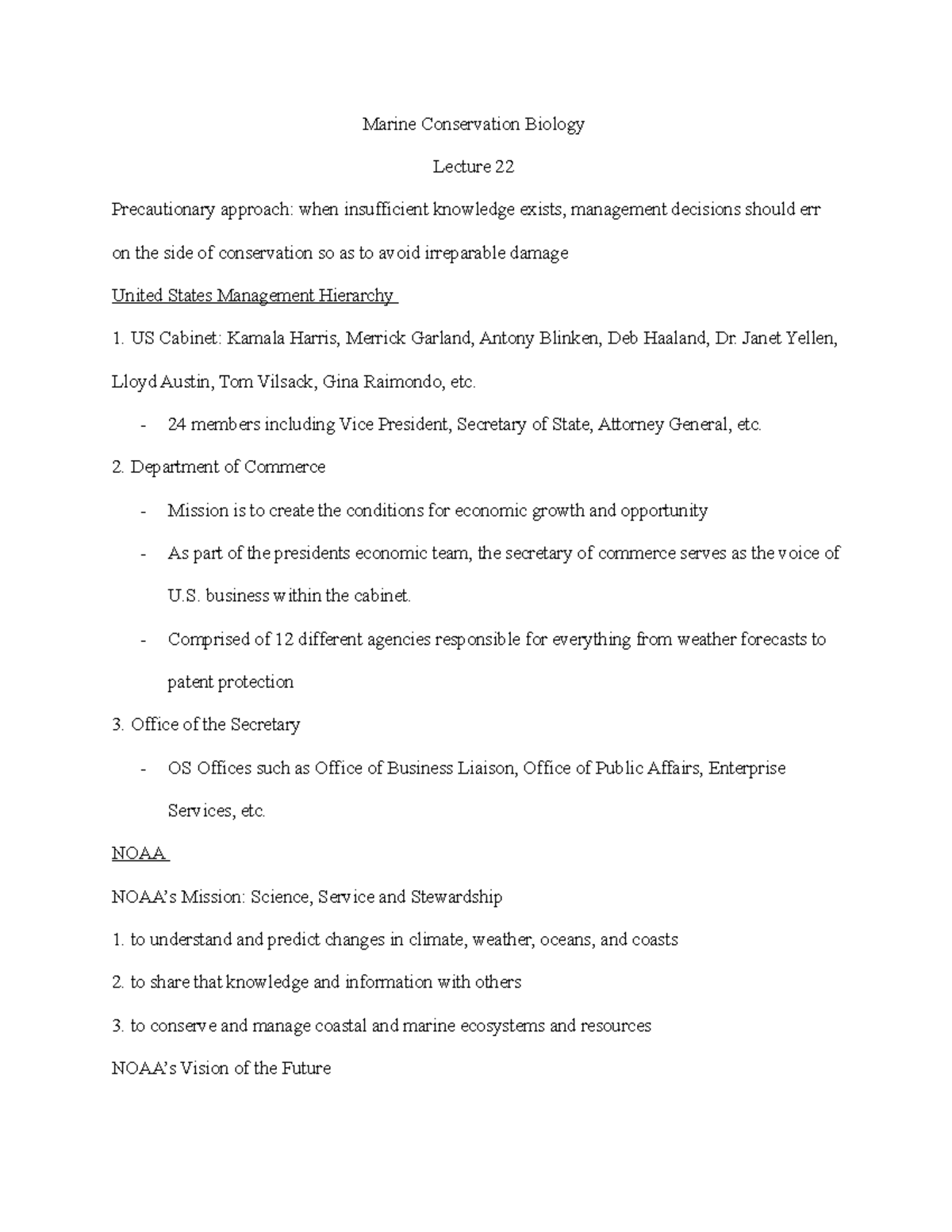 Lecture 22 - The hierarchy and organization of the United States ...