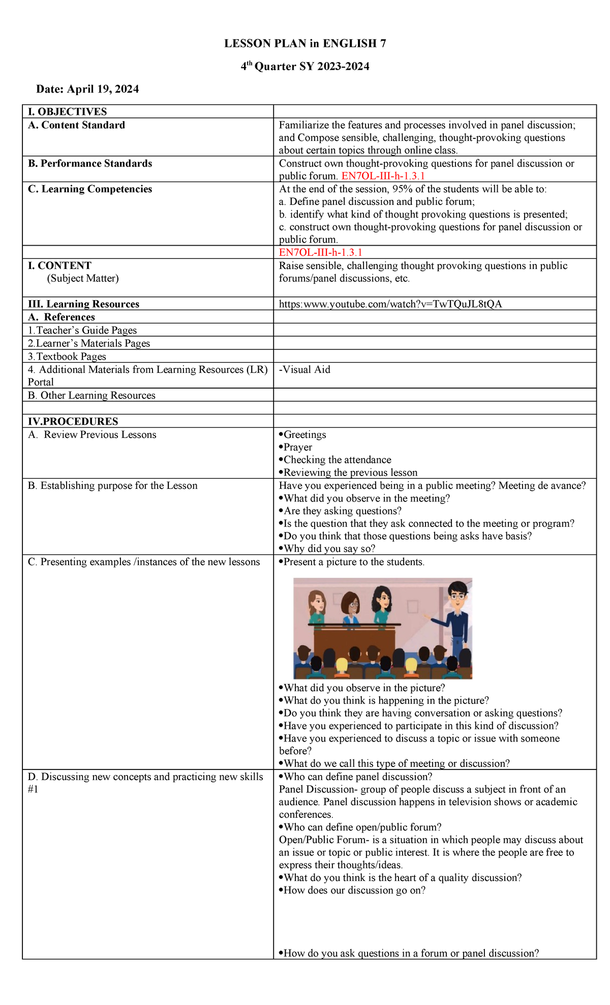 Quarter 3- Raising Sensible Questions or Thought Provoking Questions ...