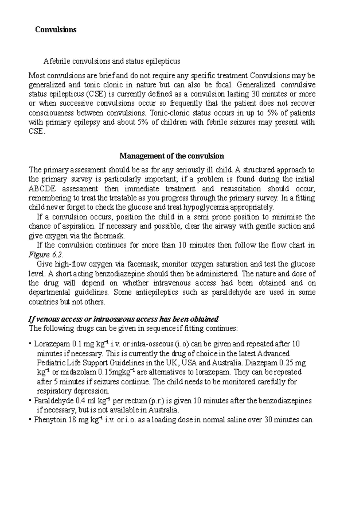 Convulsions - Generalized convulsive status epilepticus (CSE) is ...