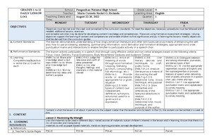CO1 DLP - Classroom Observation 1 Lesson Plan - LESSON PLAN Detailed ...
