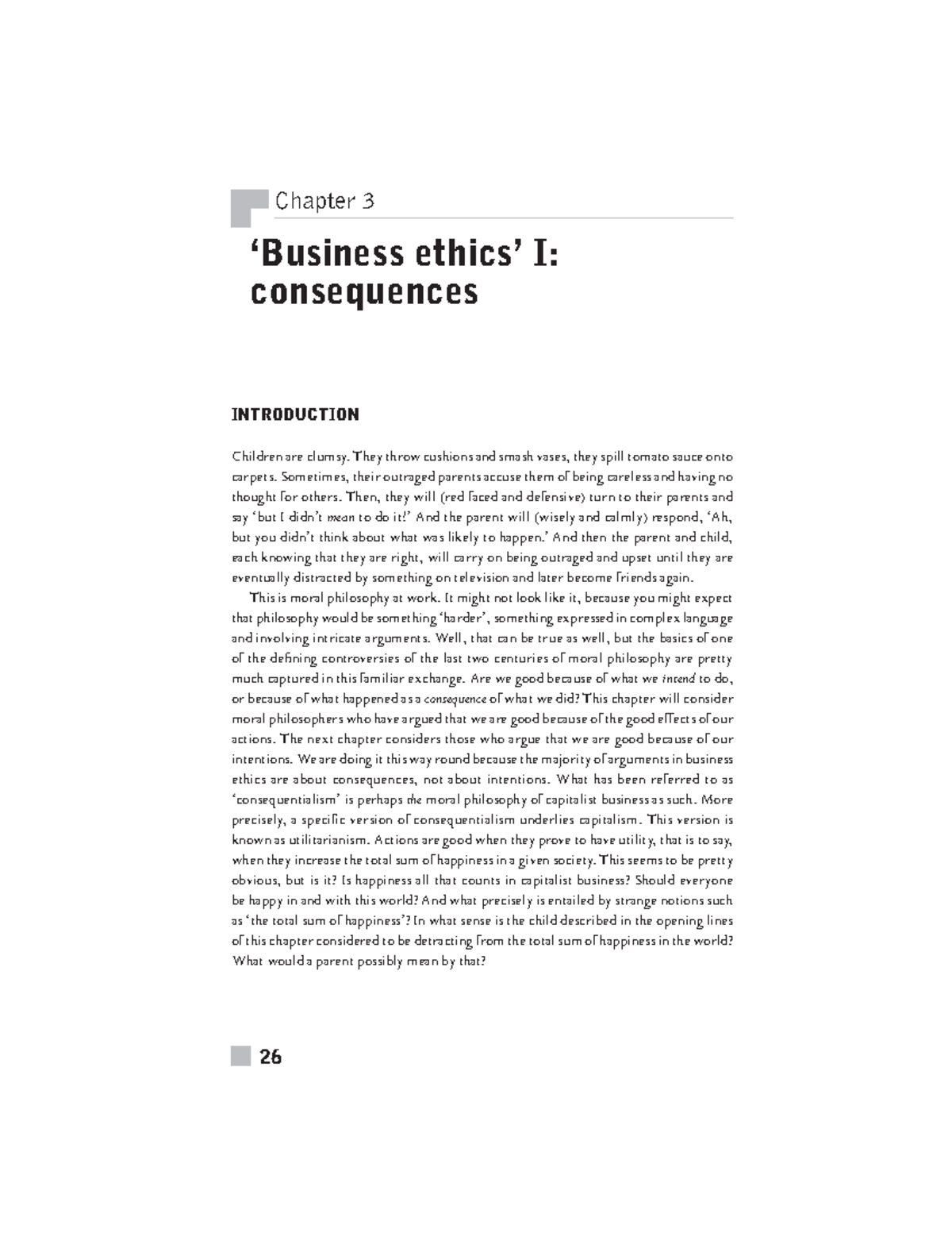 For business ethic-14 - Chapter 3 ‘Business ethics’ I: consequences ...