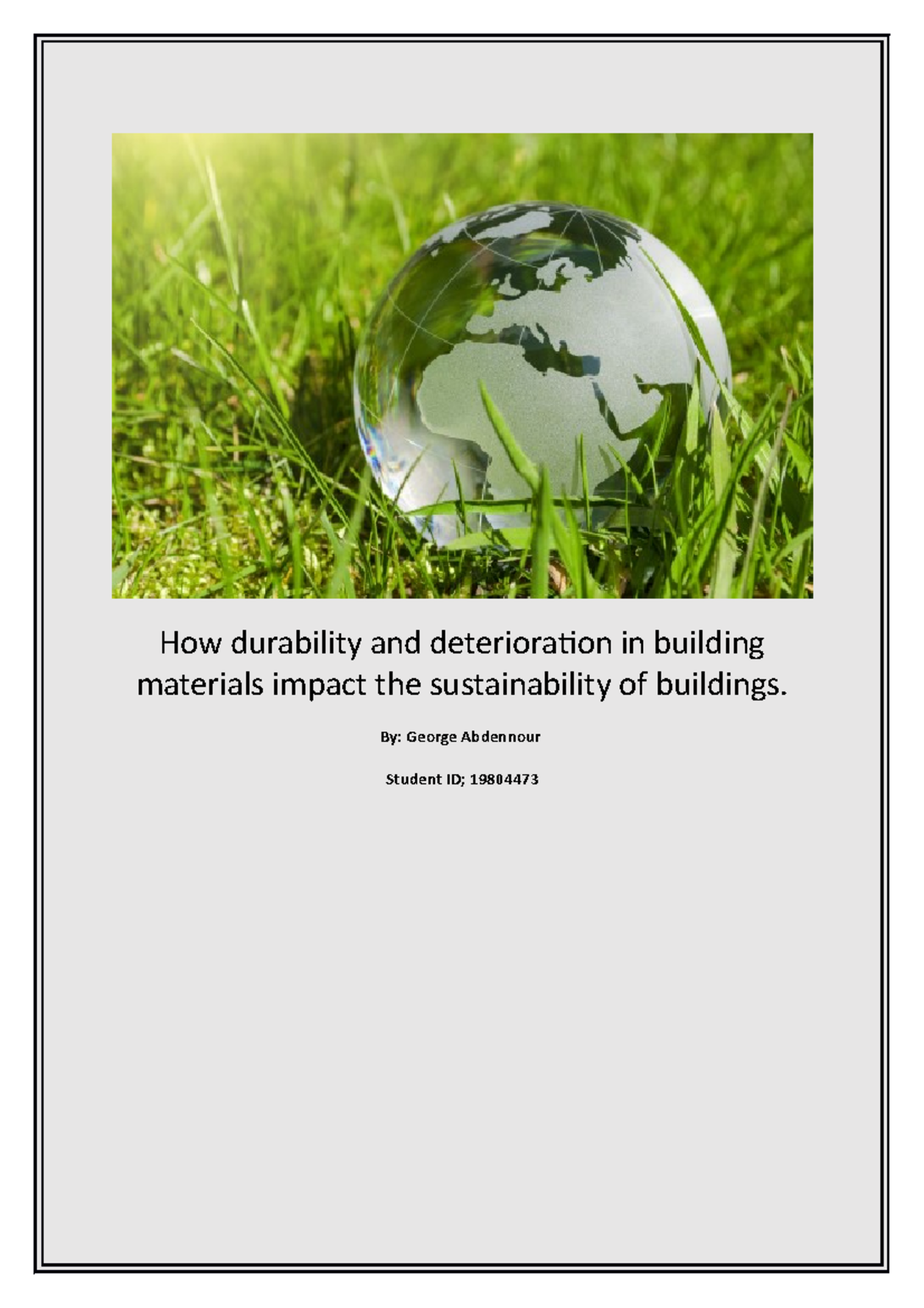 How durability and deterioration in building materials impact the ...