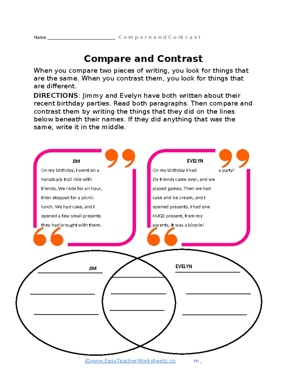 Comparekoyipieeee - Name C o m p a r e a n d C o nt r a s t Compare and ...