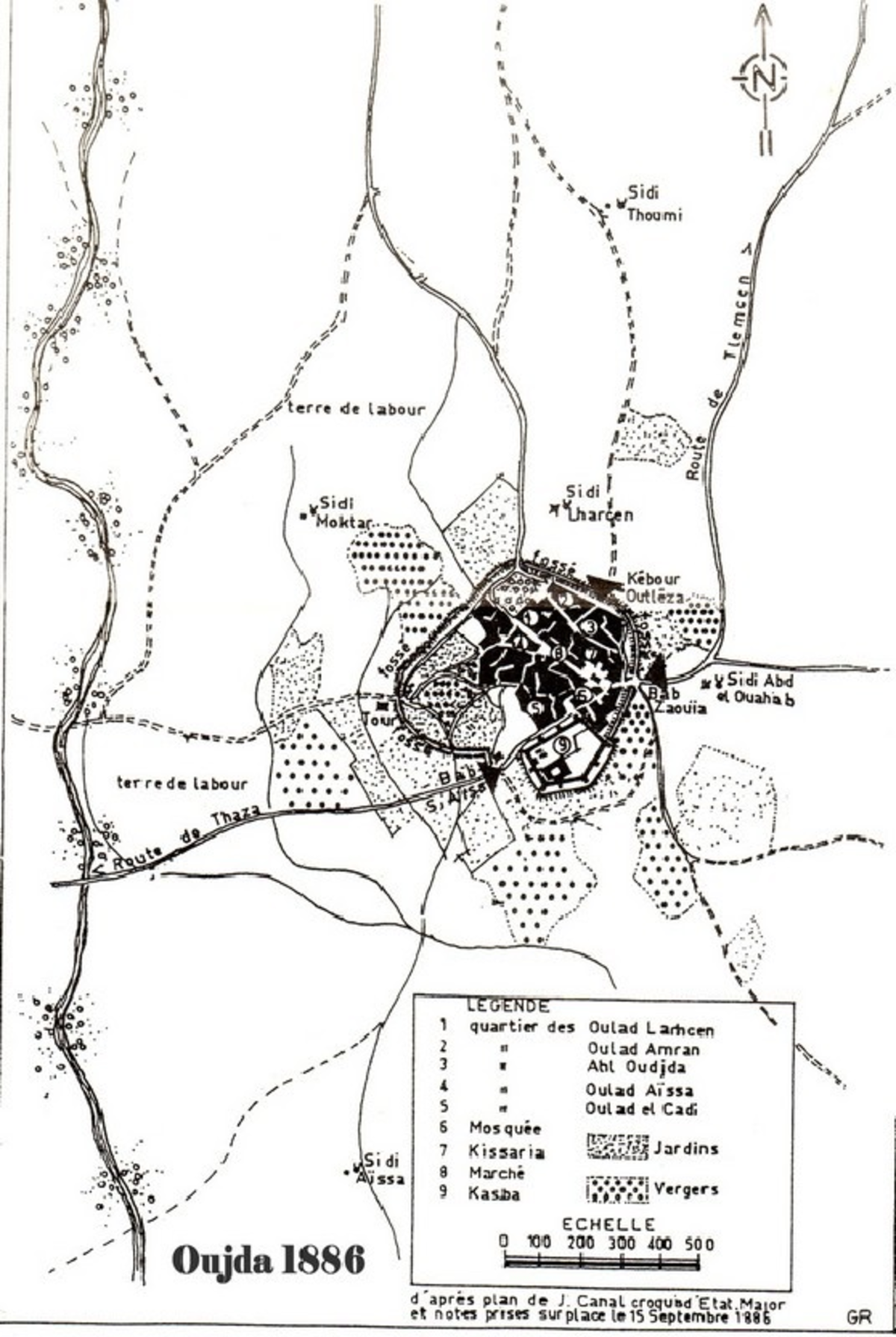 خطــــط وجــدة من 1886 إلى 1950 - الجغرافيا التاريخية - Studocu