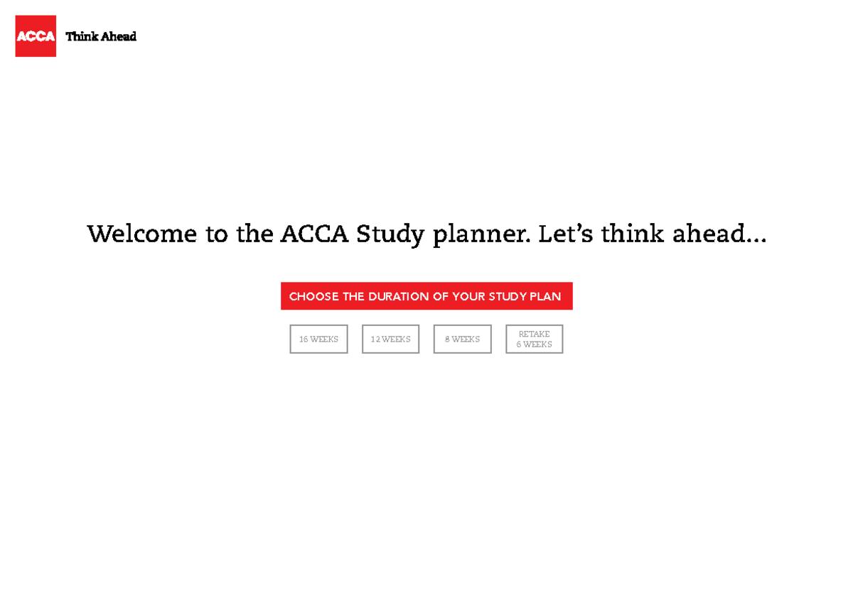 ACCA Study Planner 2020 v5 - ACCA Advance Performance Management - Studocu
