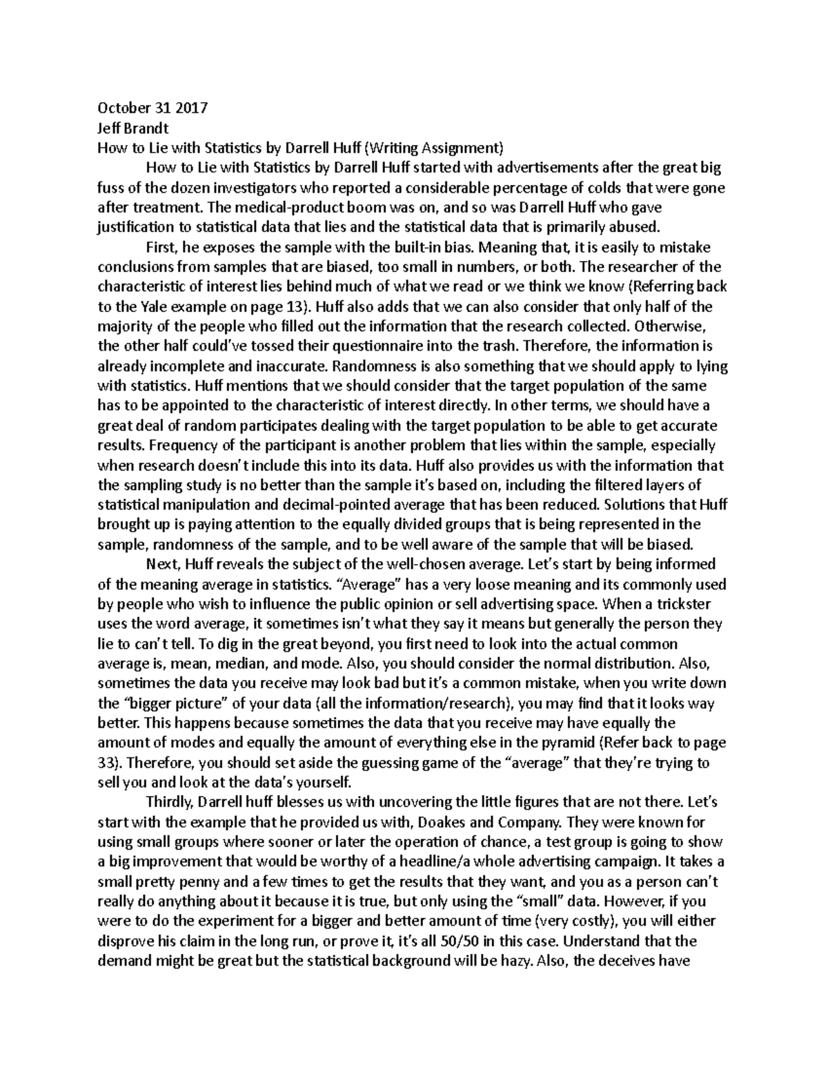 How to Lie with Statistics by Darrell Huff - The medical-product boom ...