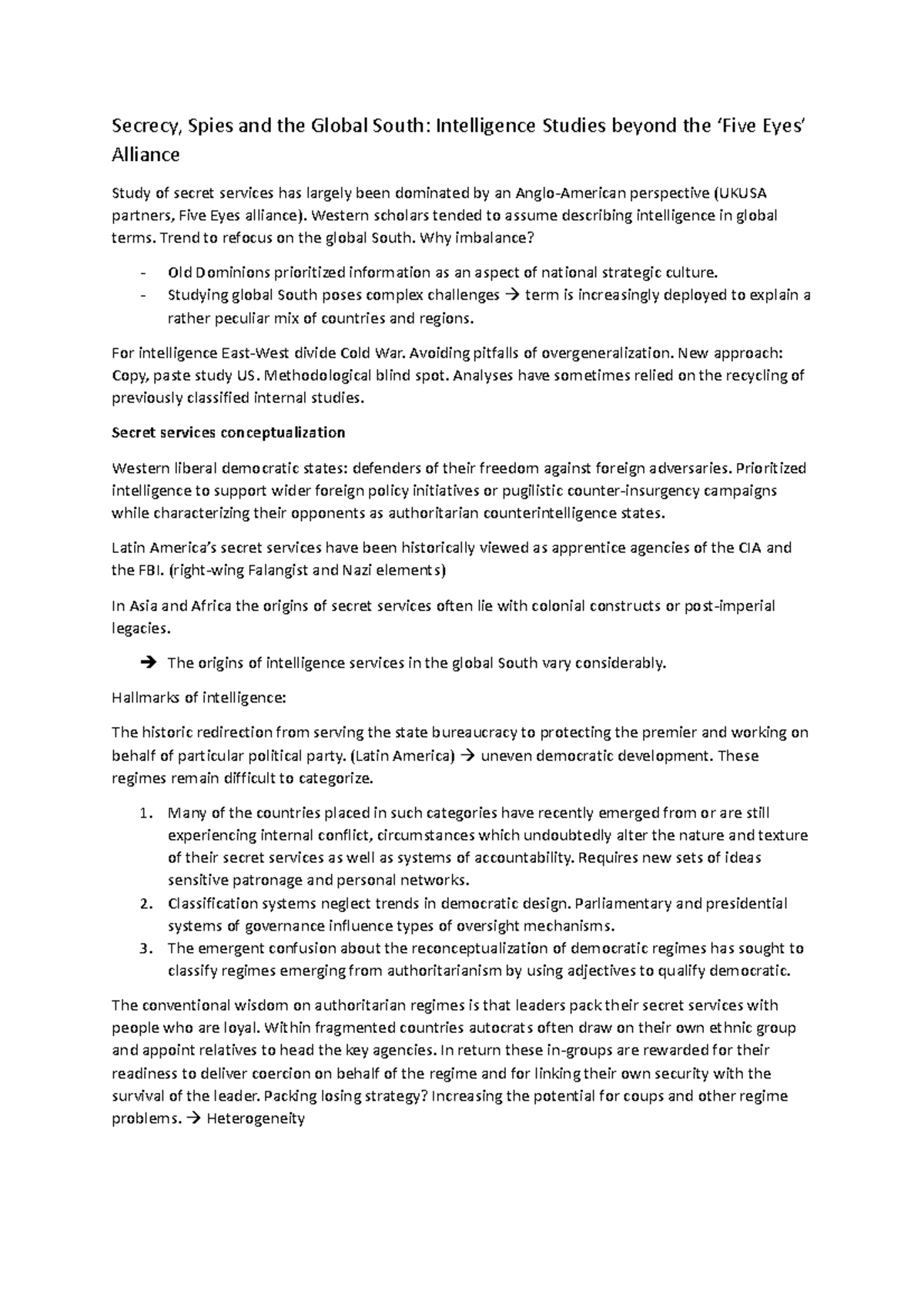 Intelligence literature - Secrecy, Spies and the Global South ...