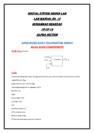 Digital System Design Lab Report two for Practice - Digital System ...