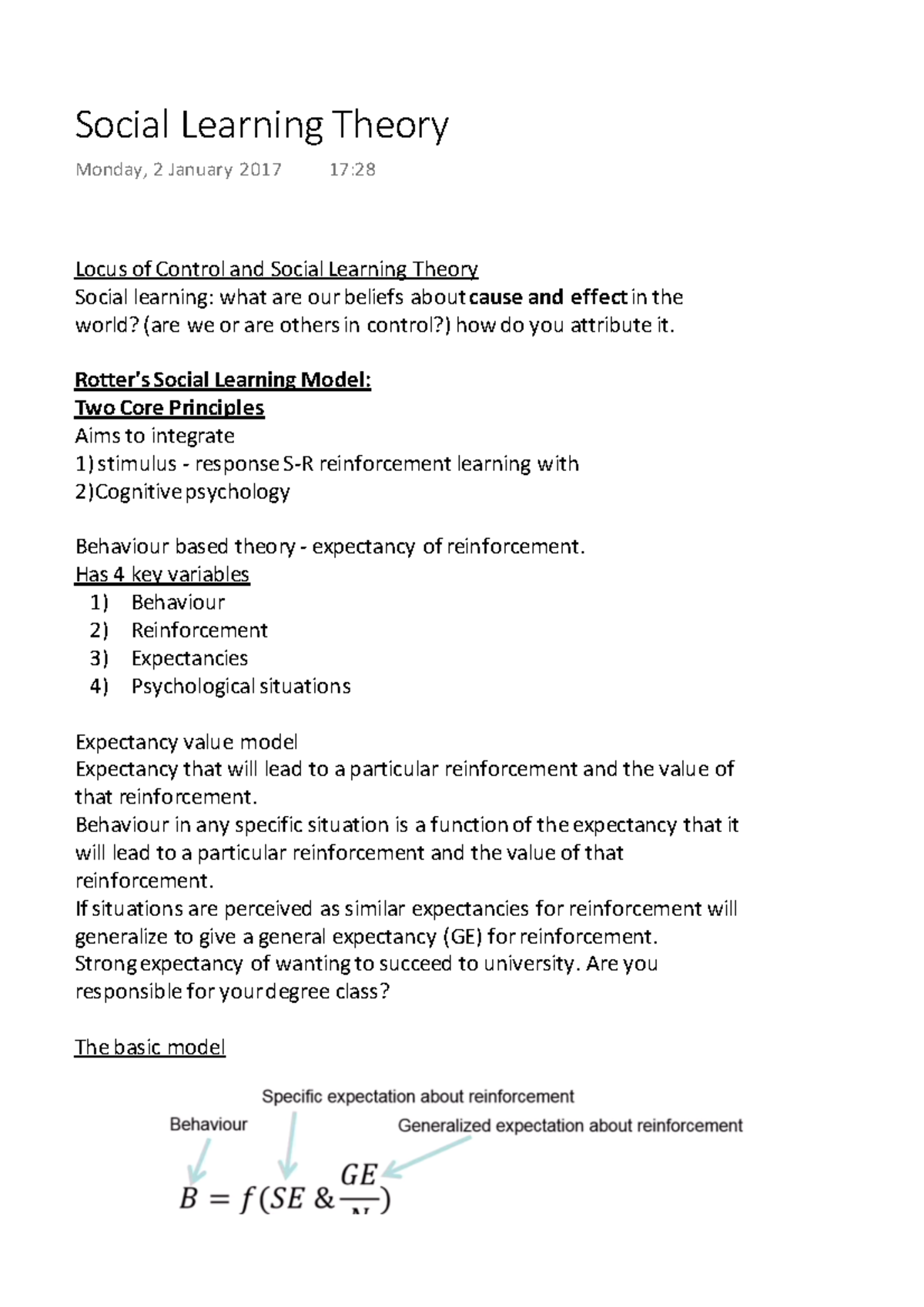 Social Learning Theory - Social Learning Model: Two Core Principles ...
