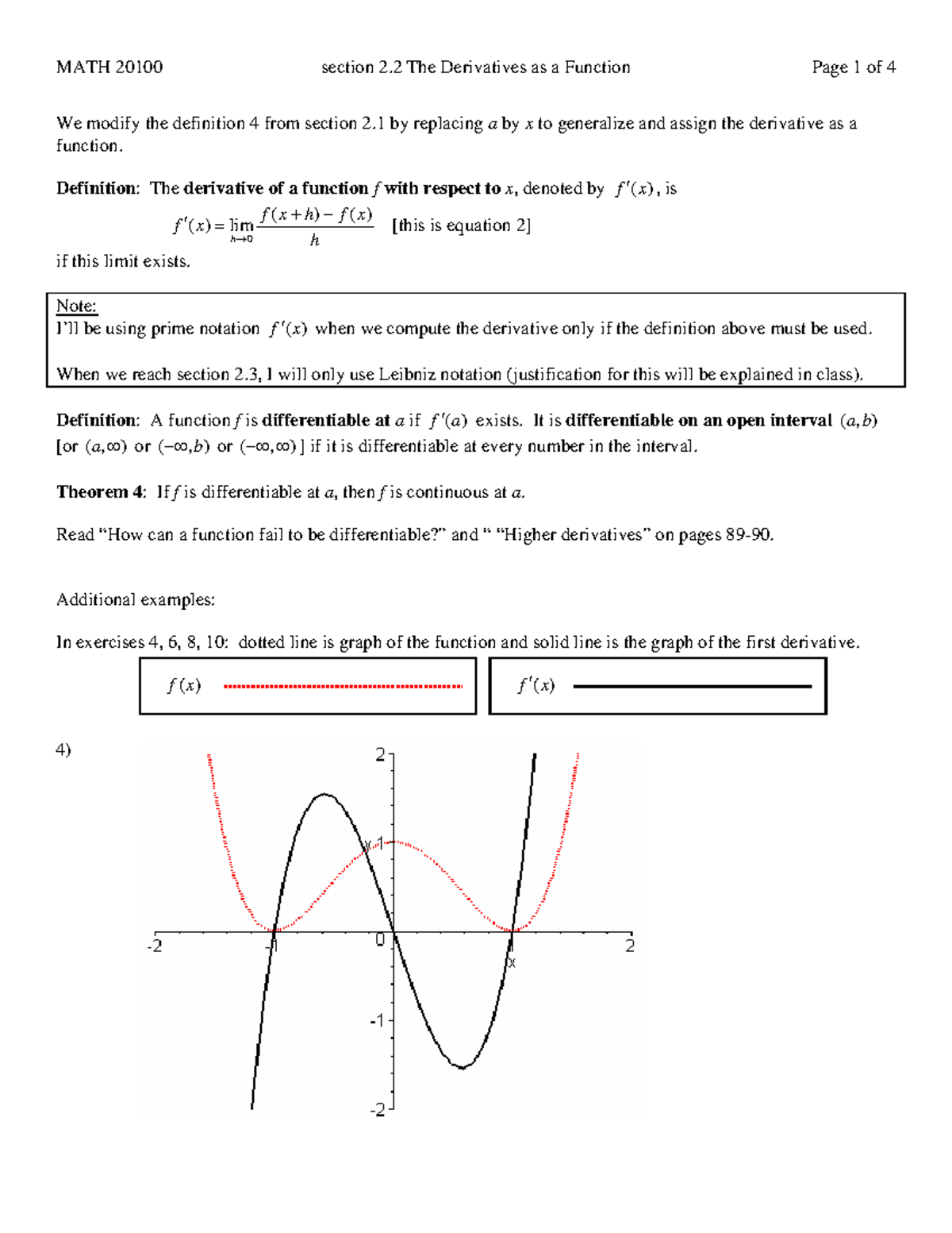 Ch2sec2-examples - Examples and Summary - MATH 20100 section 2 The ...